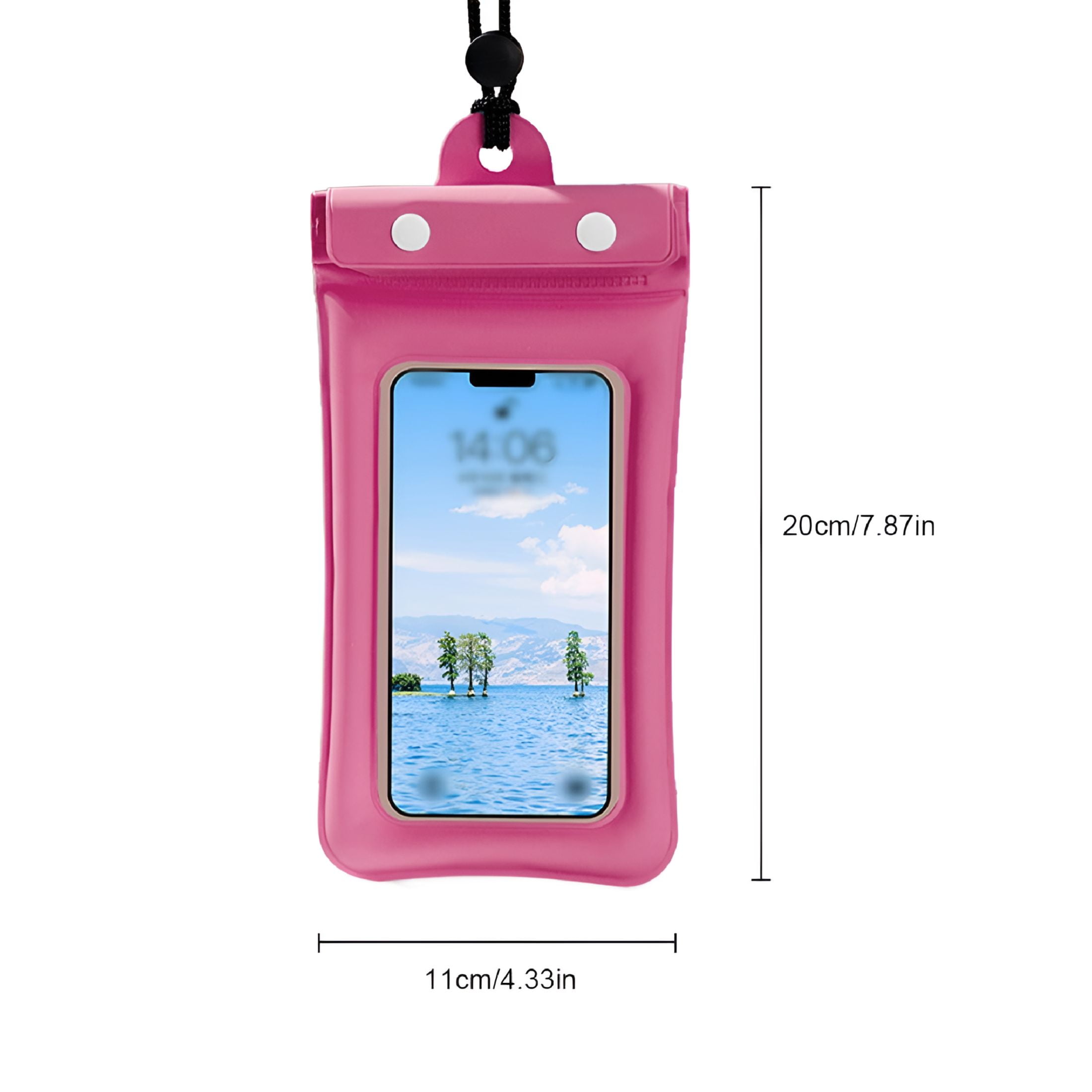 GJX Phone Pouch Waterproof Beach Touch Screen Swimming Pool Dry Bag ...