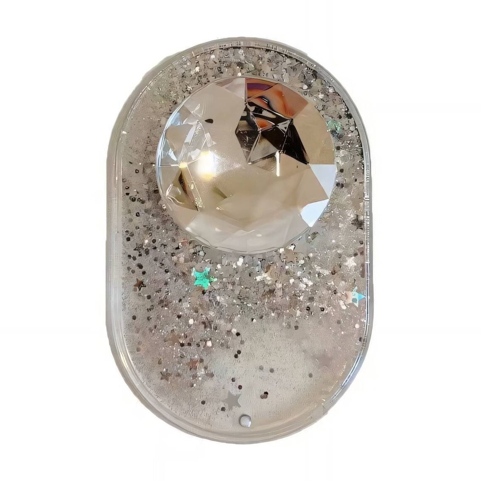 GJX Pop Socket Eye-Catching Crystal-Clear Sand Design Magsafe Pop Socket Magnetic Base Pop ...