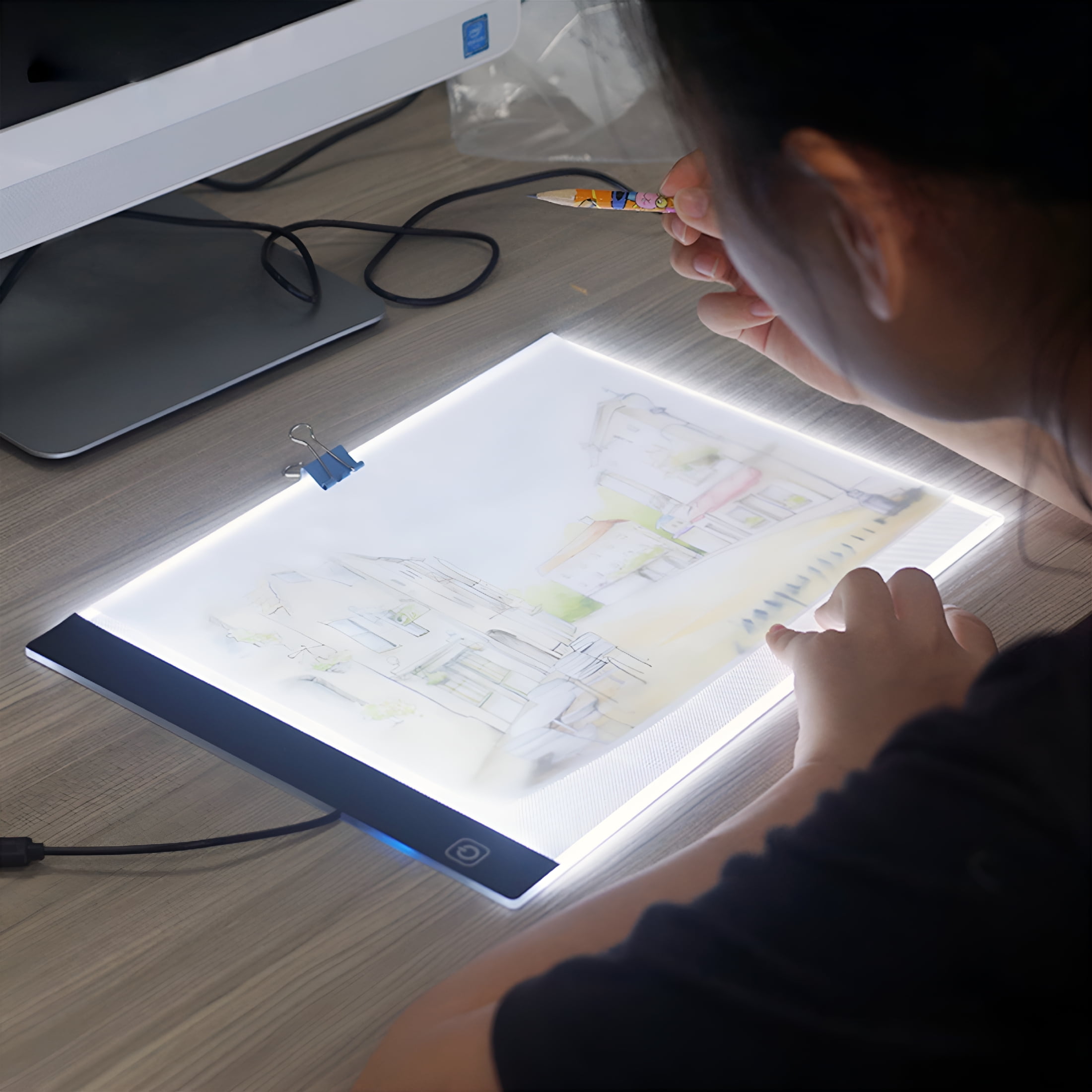 GJX Portable A5,A4,A3 Tracing Led Copy Board Light Box,Slim Light Pad ...