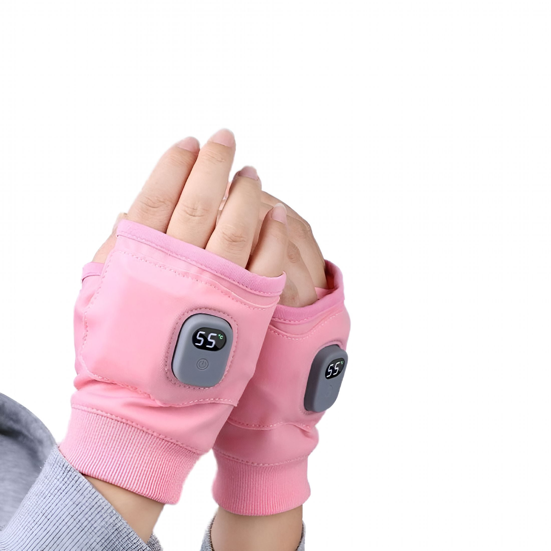 GJX Portable Heated Gloves, Smart Thermostatic Electric Heated ...