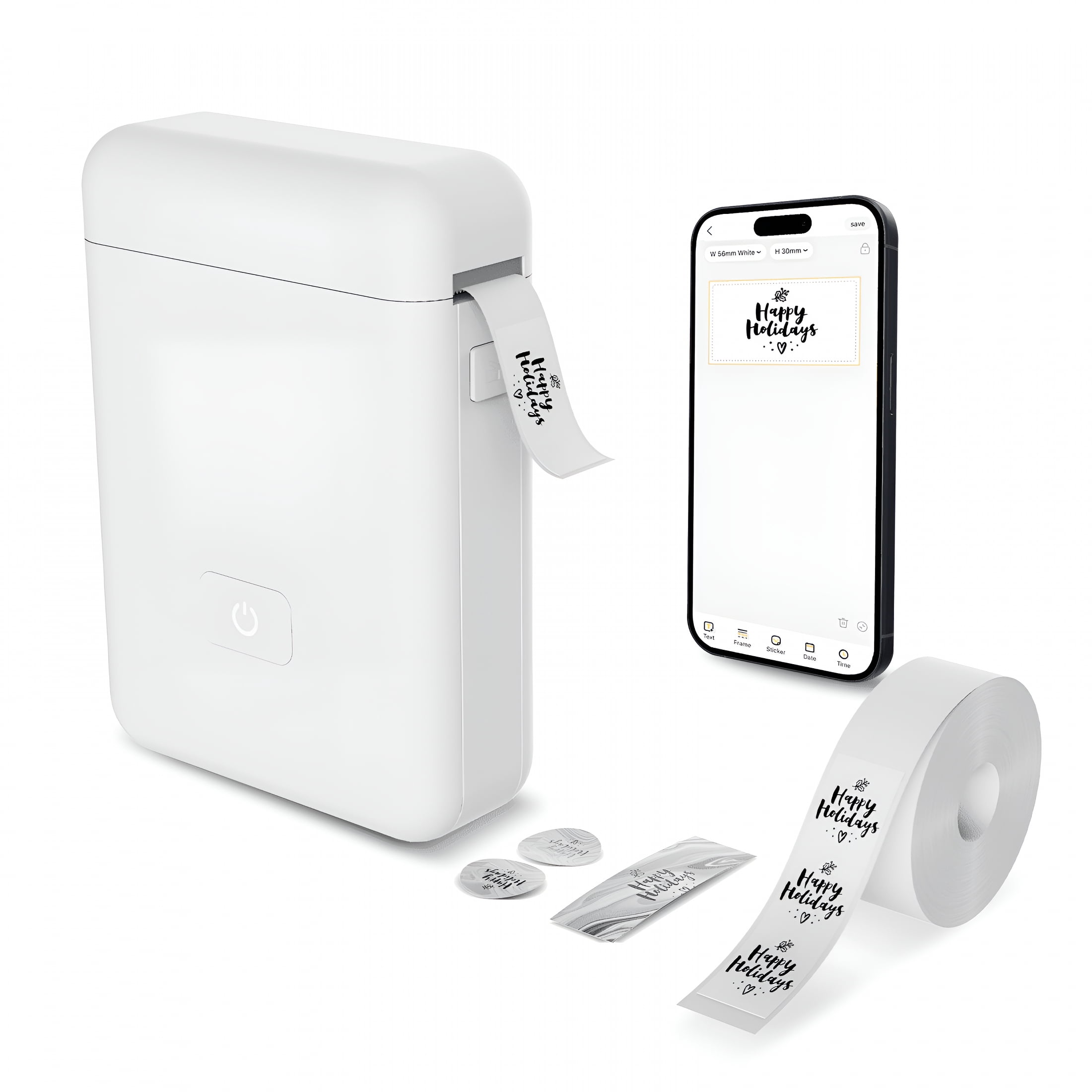 GJX Portable Label Maker Machine with Tape-Hp2 Bluetooth Label Printer ...