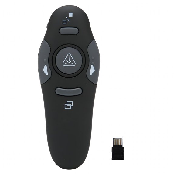 GJX Presentation Clicker Ergonomic Handhold 2.4GHz Wireless Presenter ...