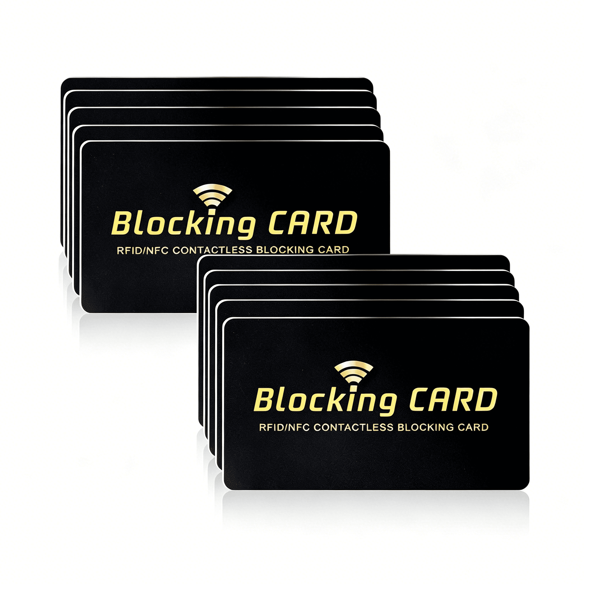 GJX RFID Blocking Card 10 Pack, One Card Protects Entire Wallet ...