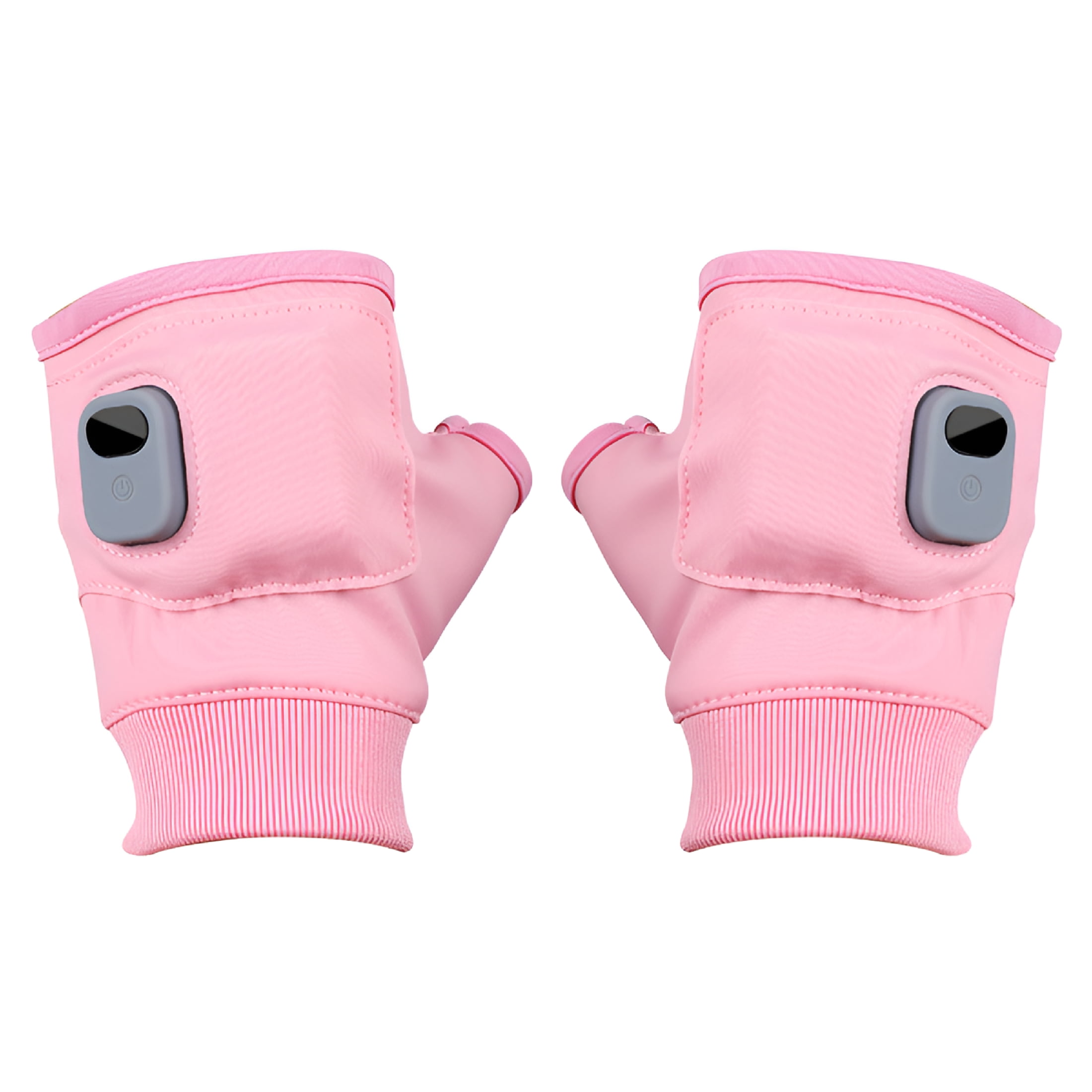 GJX Rechargeable Fingerless Heated Gloves for Women & Men - USB-Powered ...