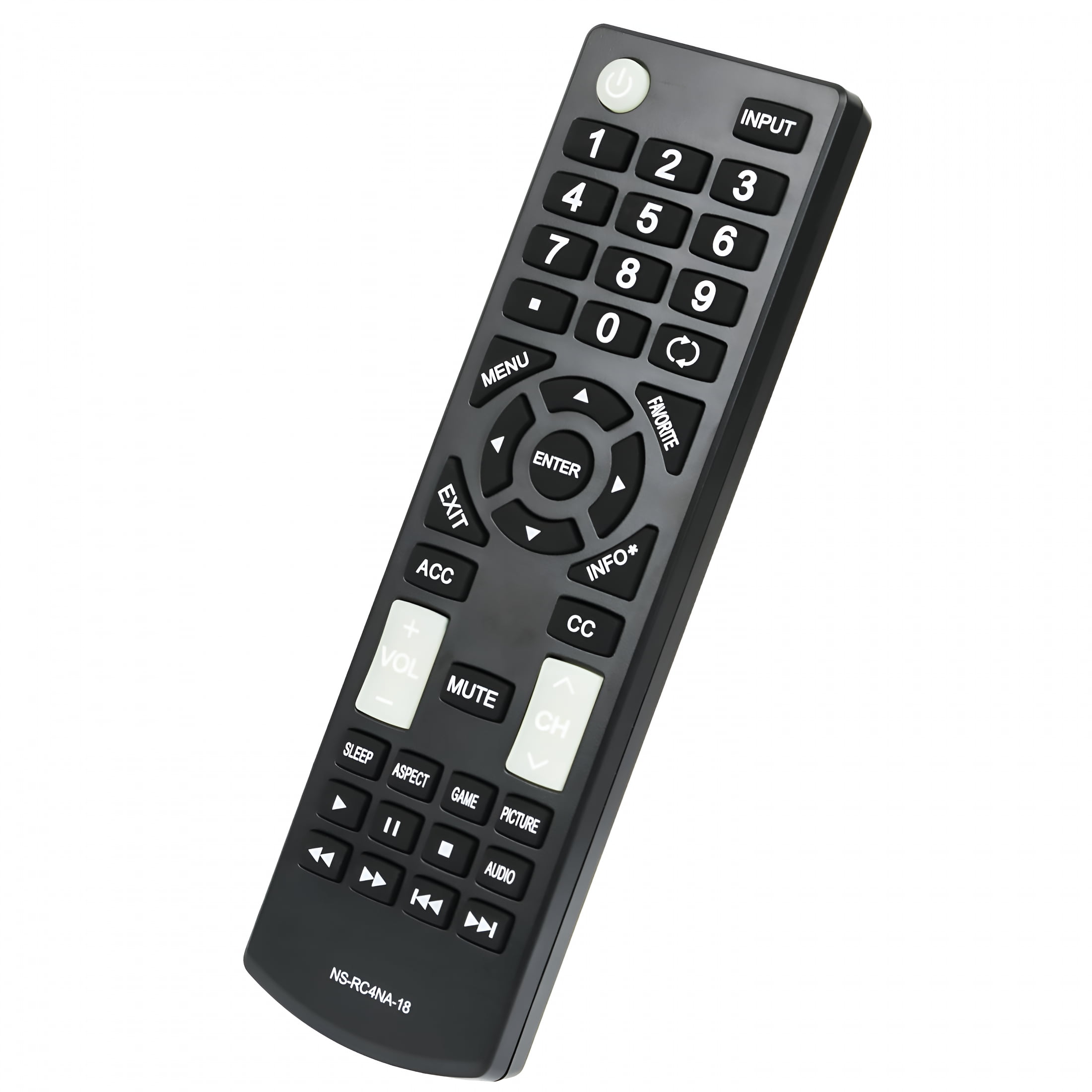 GJX Replacement Remote Control Fit for 22" to 55" Insignia TV Models ...