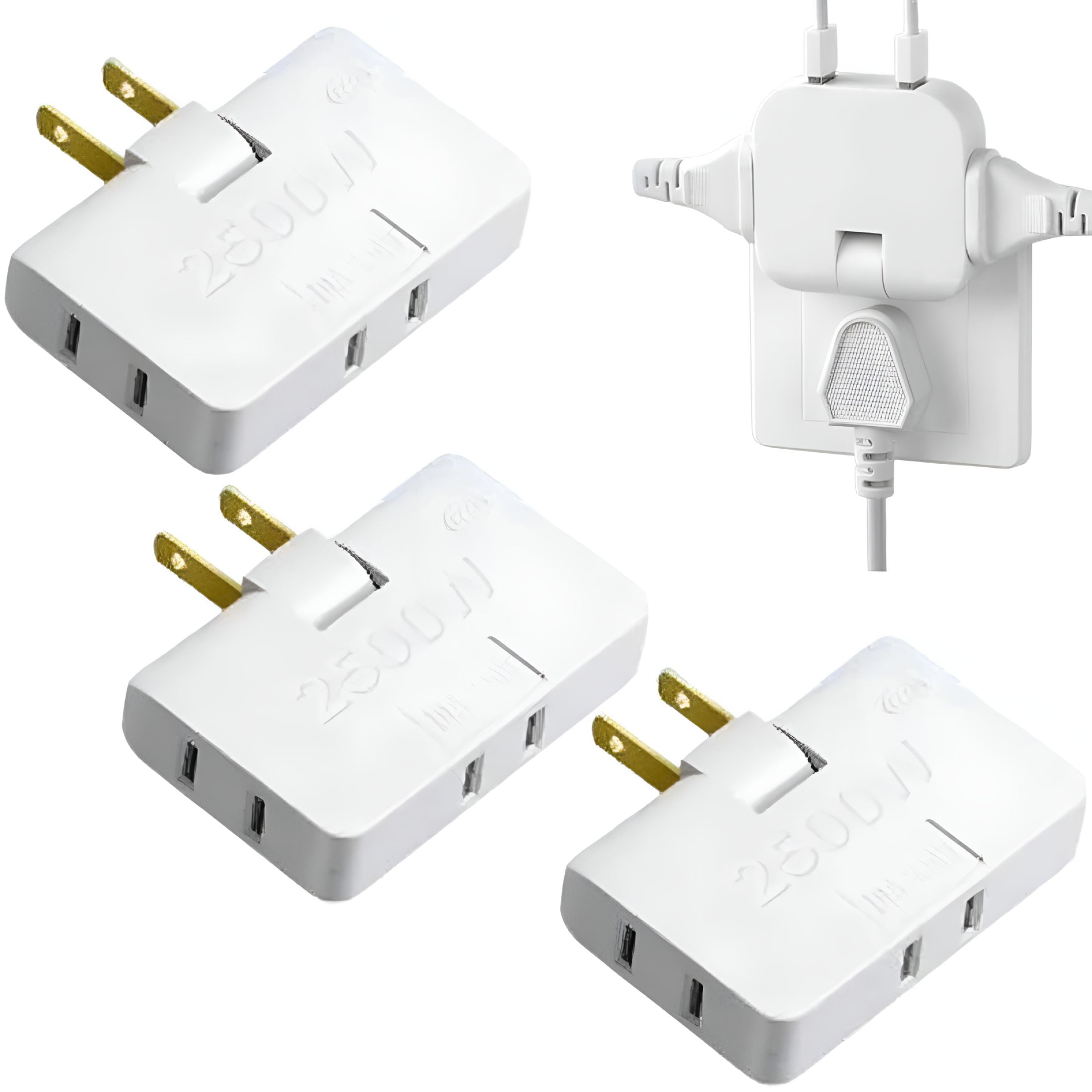 GJX Rotatable Socket Converter,3 Way Rotatable Socket Converter,Flat ...