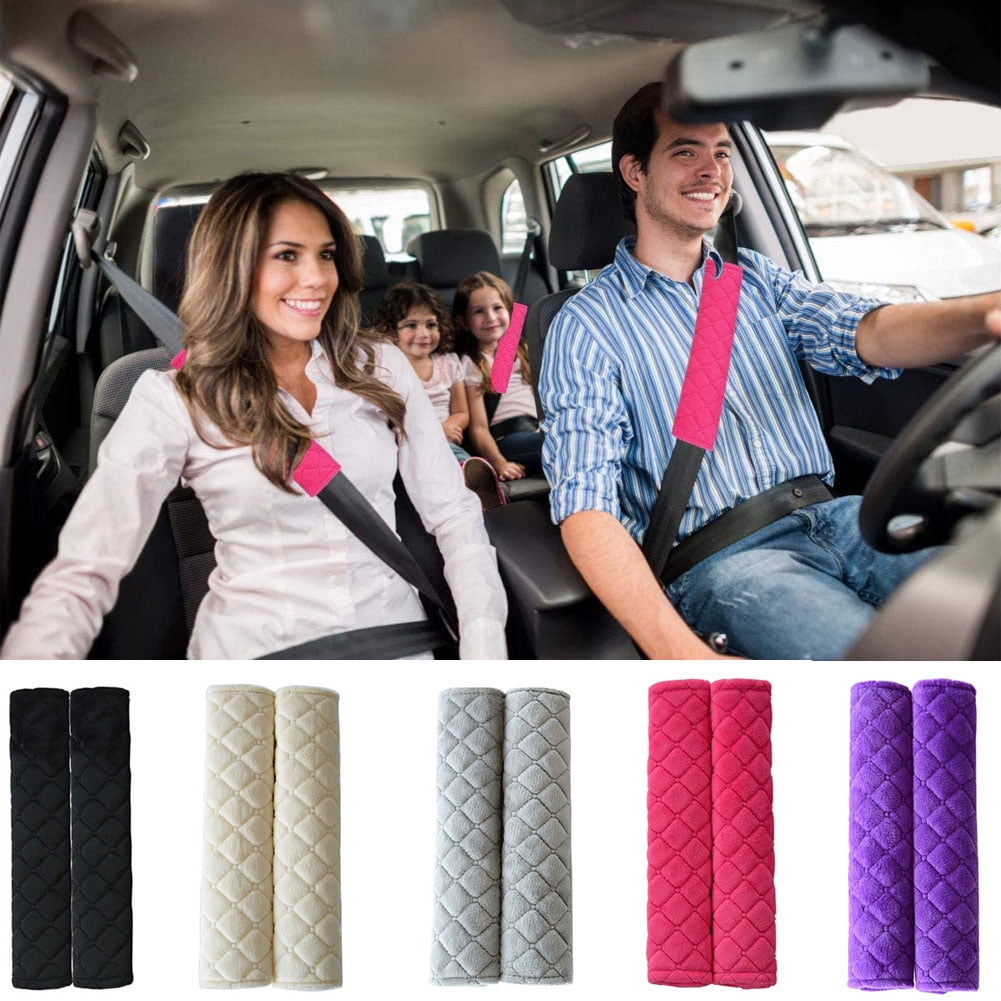 GJX Seat Belt Cover Pads 2 Pack Soft Car Safety Seat Belt Strap ...