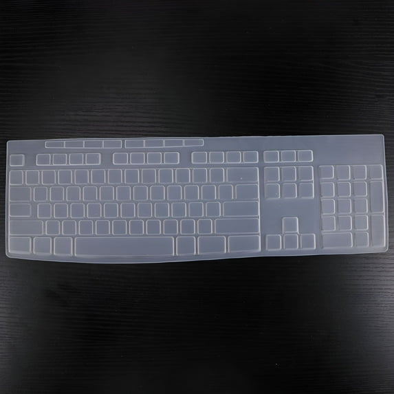 GJX Silicone Keyboard Cover- Thin Desktop PC Silicone Clear Keyboard ...