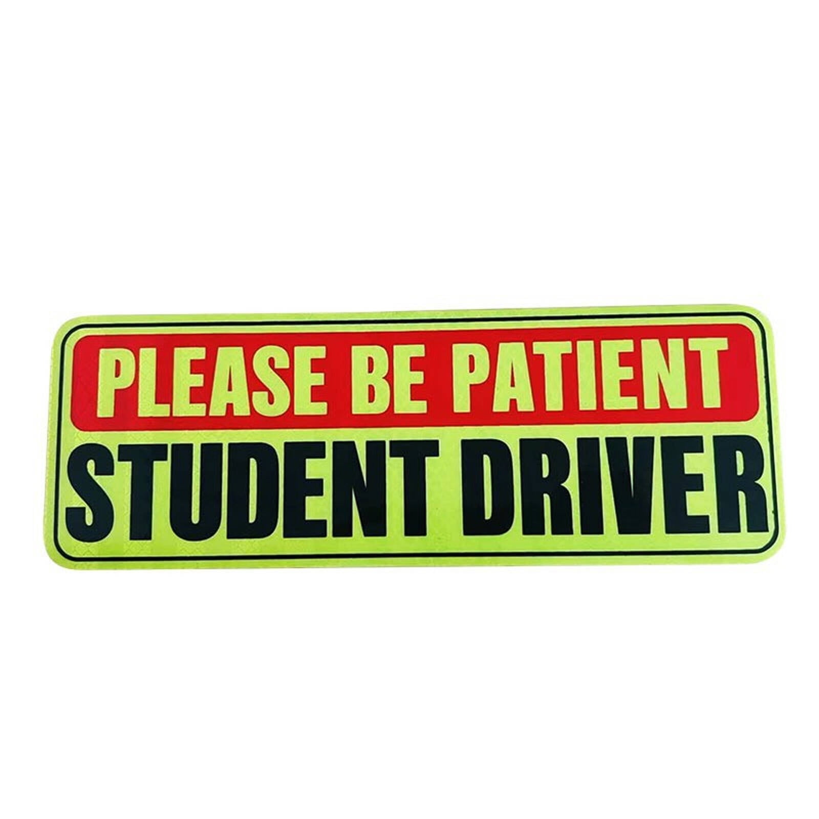 GJX Student Driver Magnet,Safety Signage Car Stickers,Clear ...