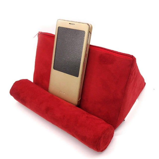 GJX Tablet Holder Suede Velvet Material Tablet Pillow Stand Stable Non ...