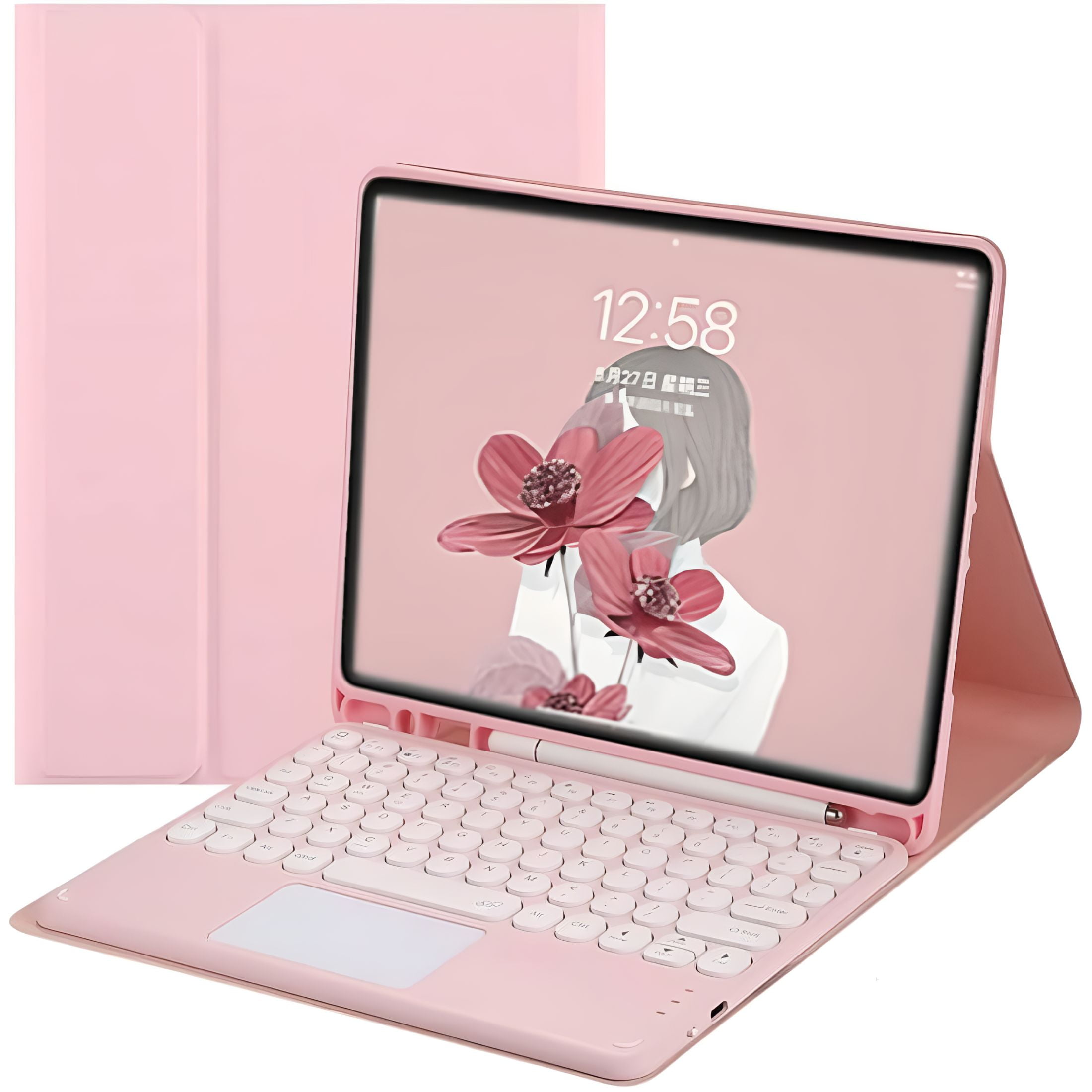 GJX Touchpad Keyboard Case Air 5th Gen, Color Keyboard Trackpad, Cute ...