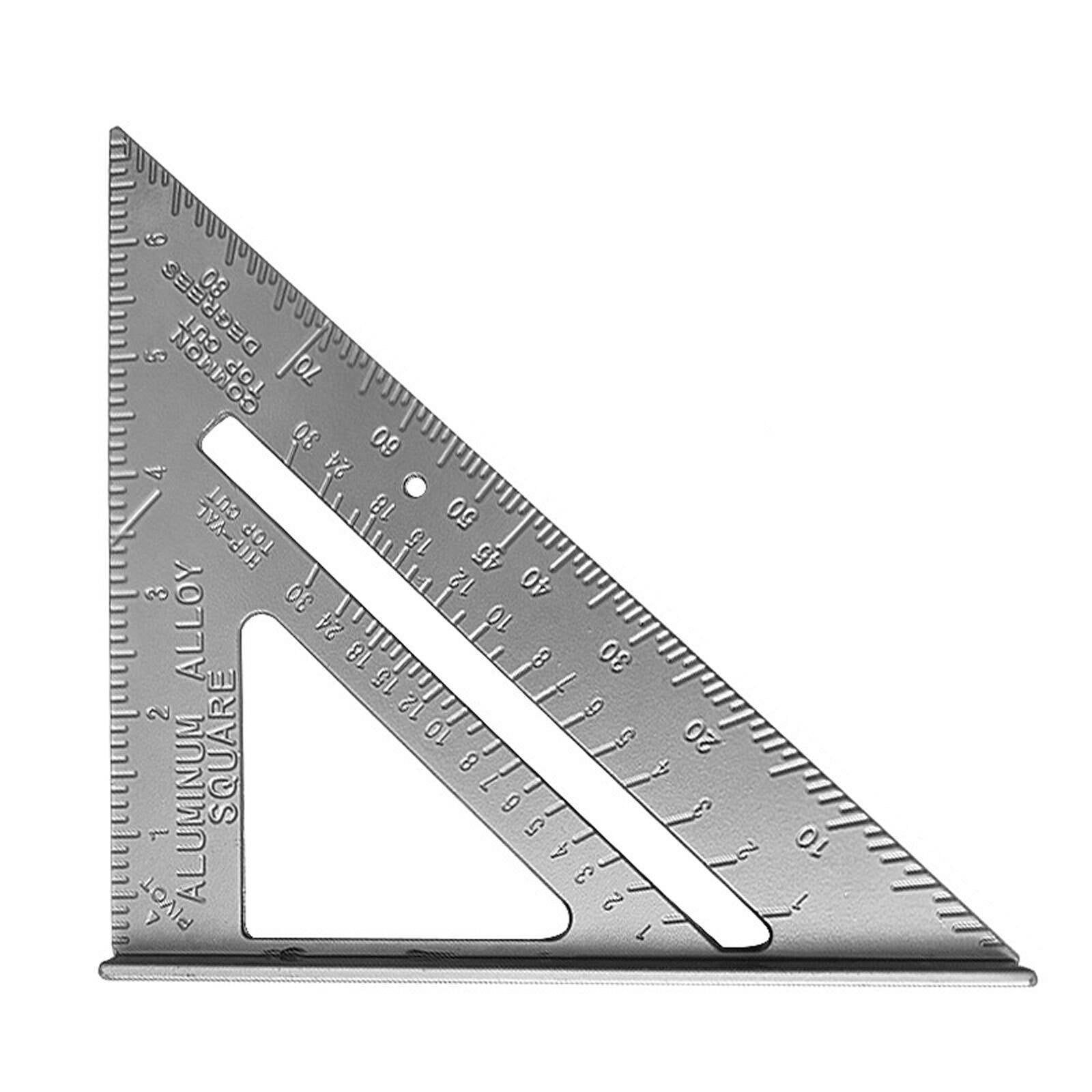 GJX Triangle Ruler Aluminum Body Carpenter Square Angle Measurement ...
