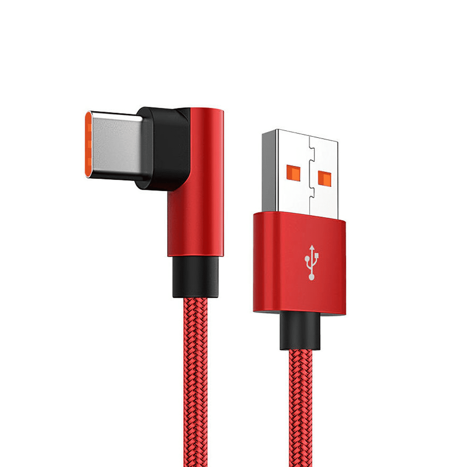 GJX USB Cable Fast Charging USB Type C Cable,Right Angle 90° Elbow ...