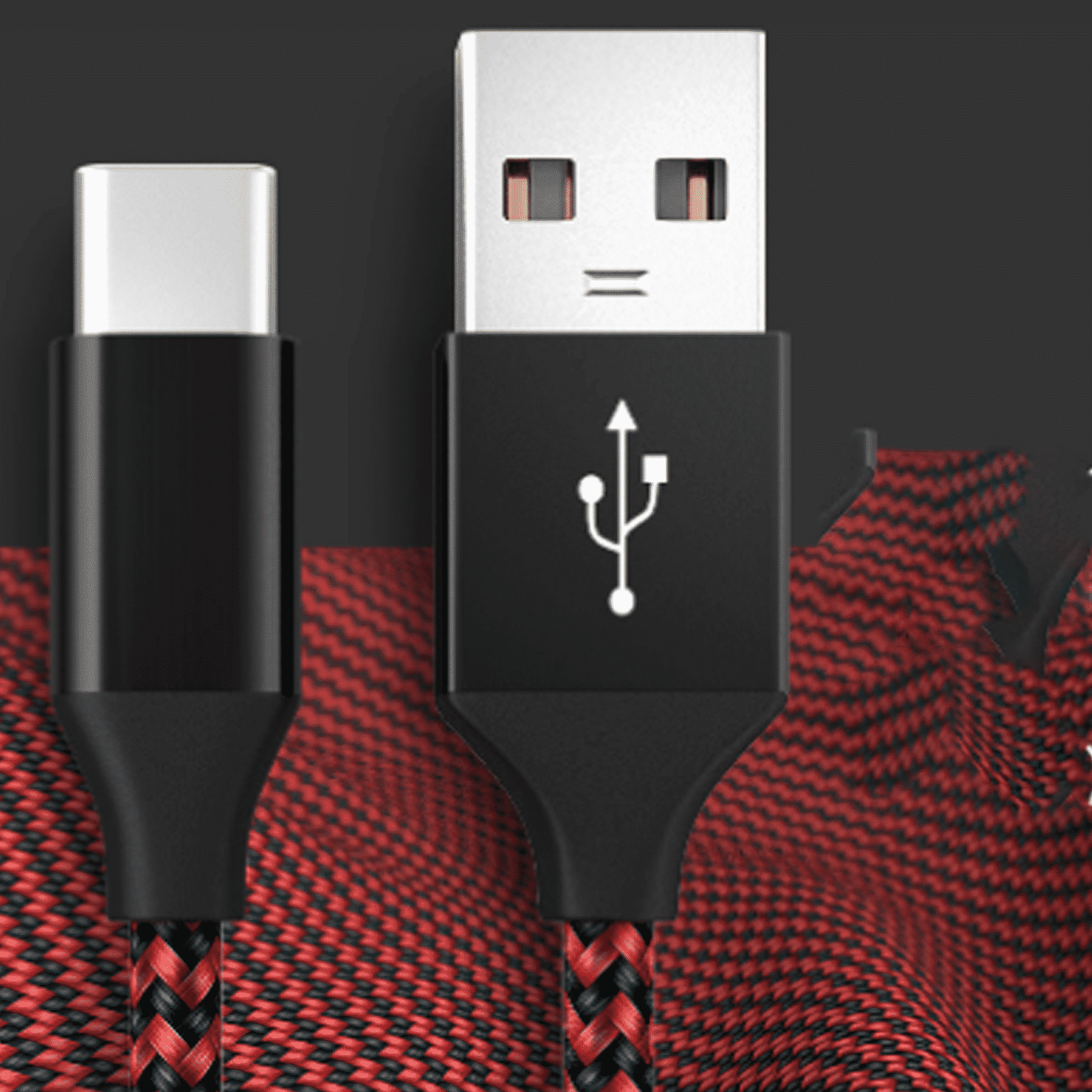 GJX USB Cable Super Fast Charging Android Charger Cable,Nylon Braided ...