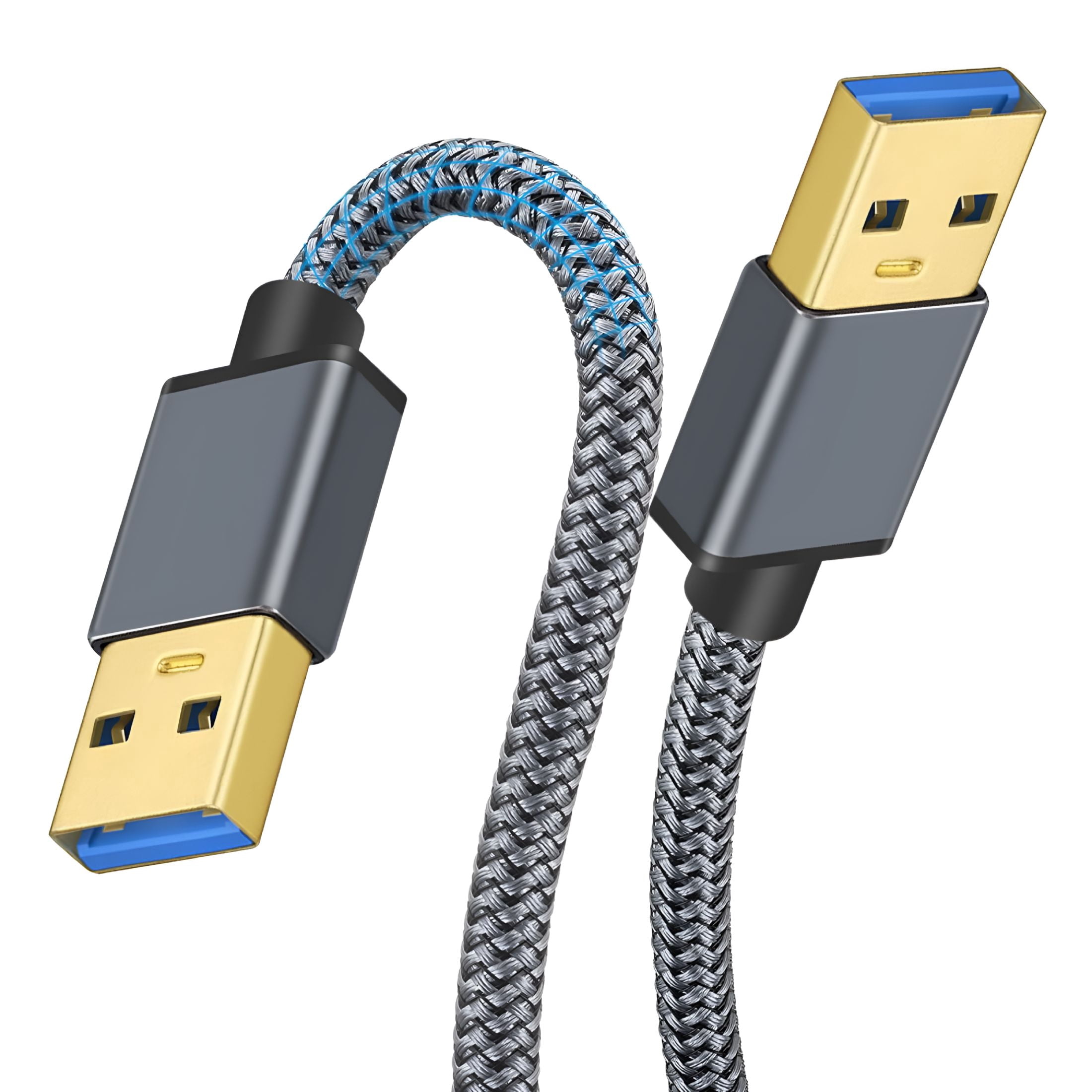 GJX USB to USB Cable, Data Transfer USB3.0 Males to Male Cable Double ...