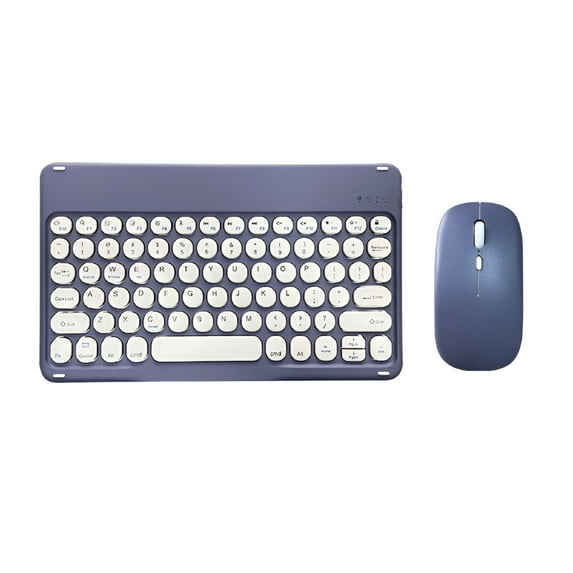 GJX Ultra Slim Retro Bluetooth Keyboard and Mouse Combo, Compact ...