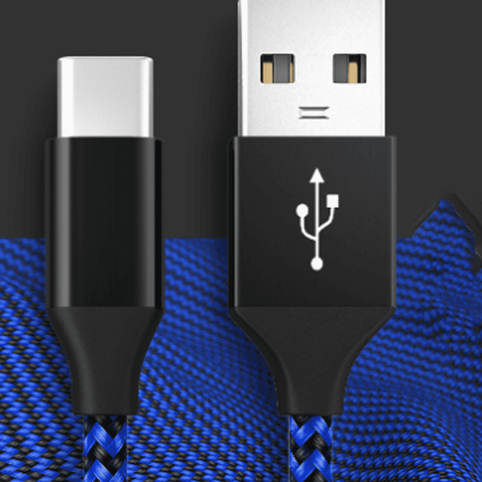 GJX USB Cable Super Fast Charging Android Charger Cable,Nylon Braided ...