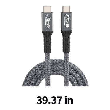 Firsting 3 in 1 Fast Charging Cable Retractable Charger Cord USB Type C ...