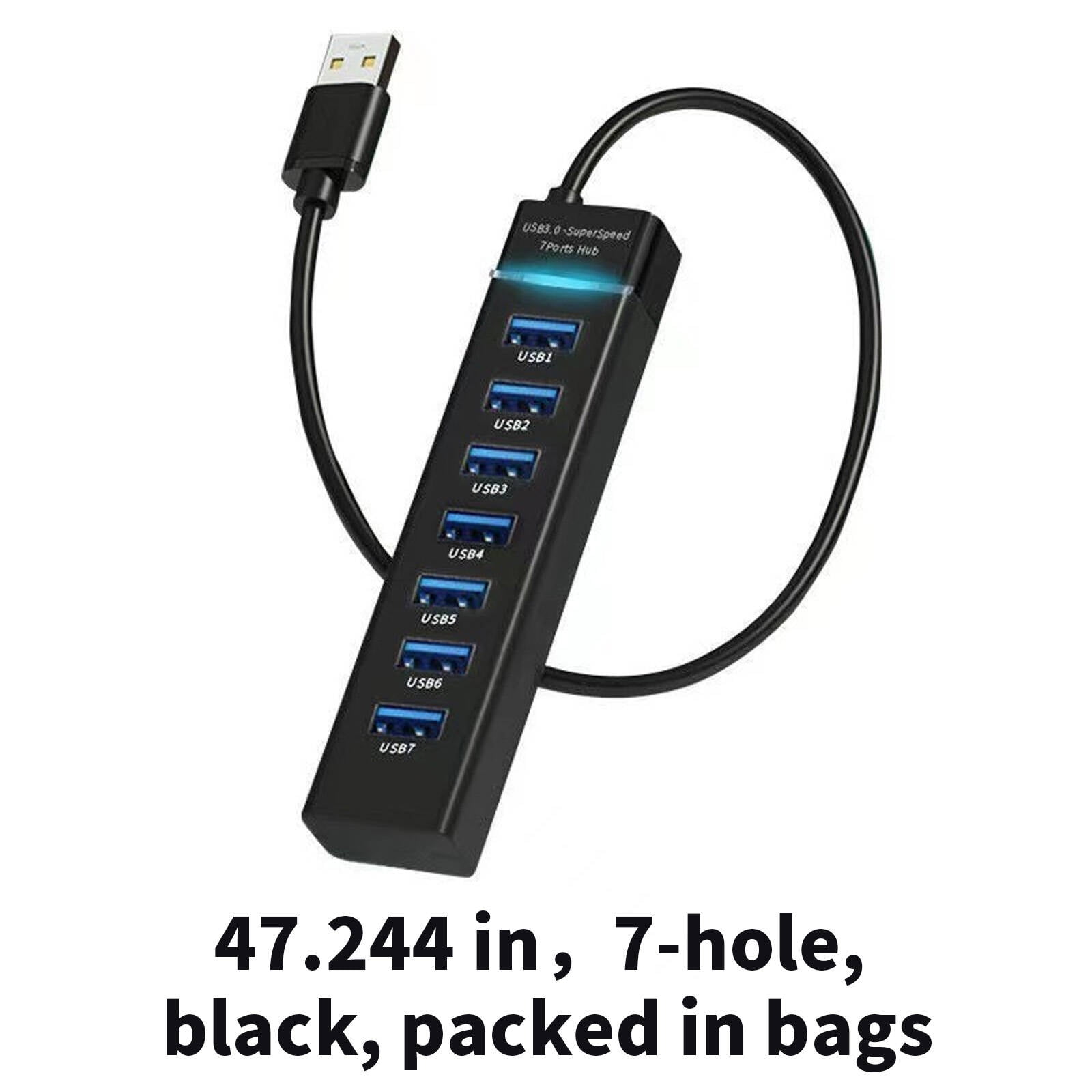 GJX Usb Hub,High-Bandwidth Stable Network Usb C Hub,7-Port Usb3.0 Hub ...