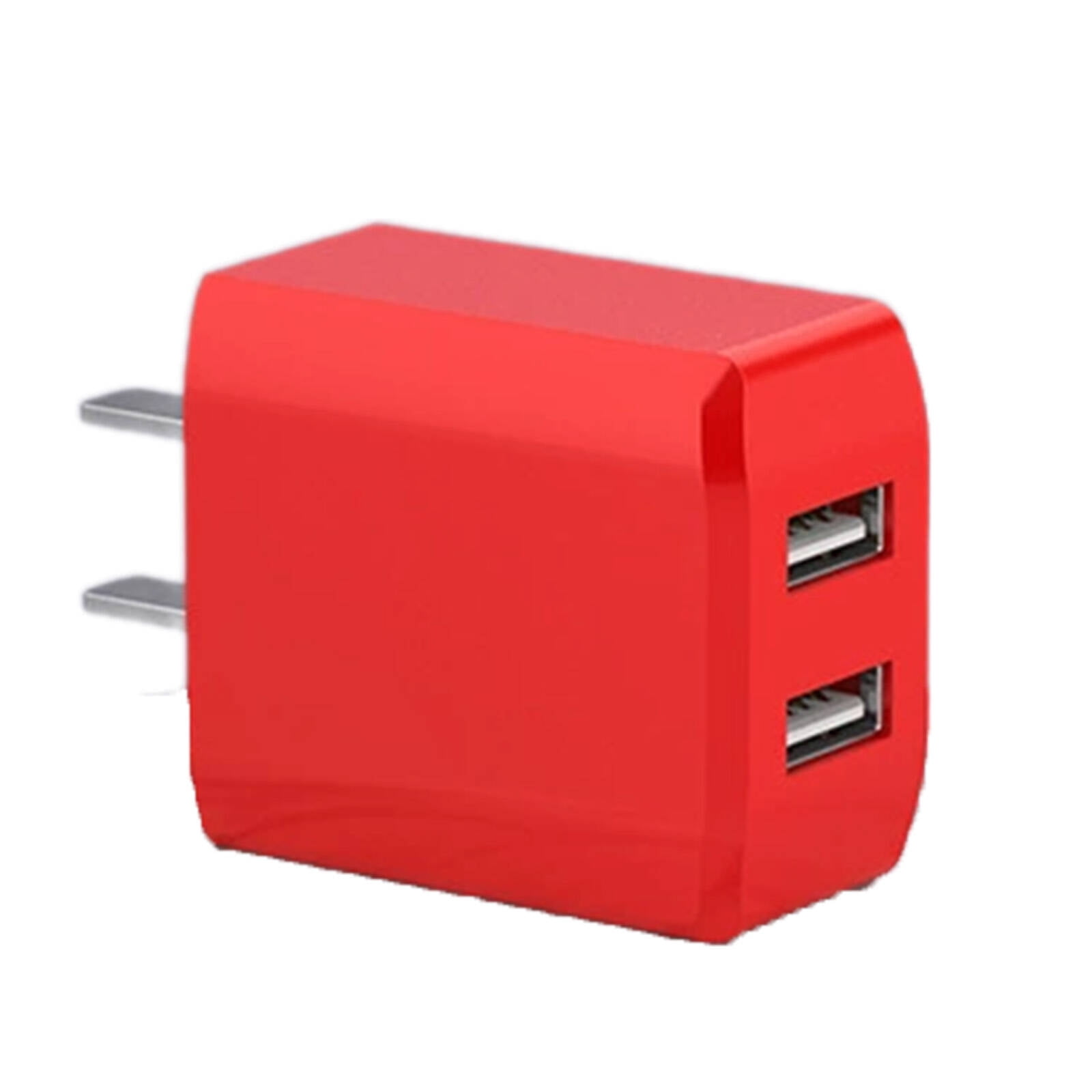 GJX Usb Plug,Charging Cubes,Wall Plugs with Usb Ports,Hibiscus Red ...