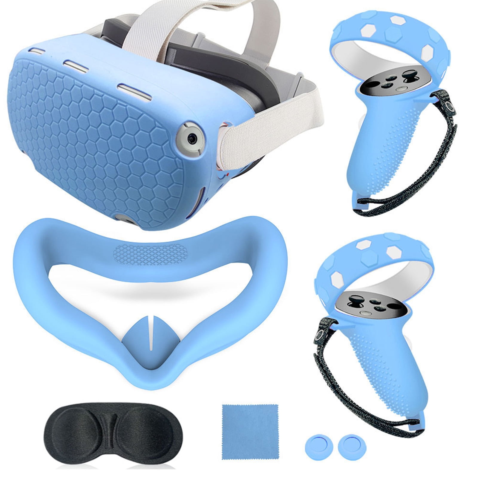GJX VR Headset,High-End Silicone Material for Sweat Resistance VR ...