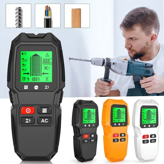 GJX Wall Scanner,7 in 1 Stud Detector with LCD Display,Stud Sensor Beam ...
