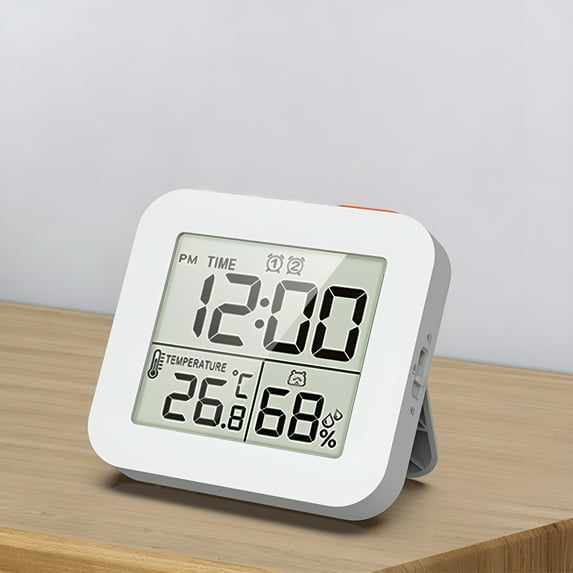 GJX Waterproof Digital Clock with Alarm,Battery Powered Timer Clock ...