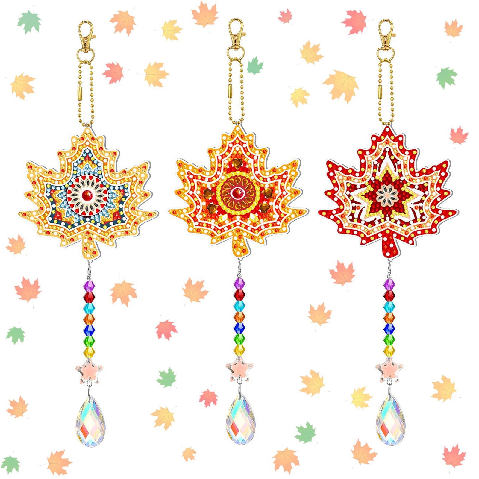 GJX Wind Chimes,Stunning Diamond Mandala Wind Chimes for Outside ...