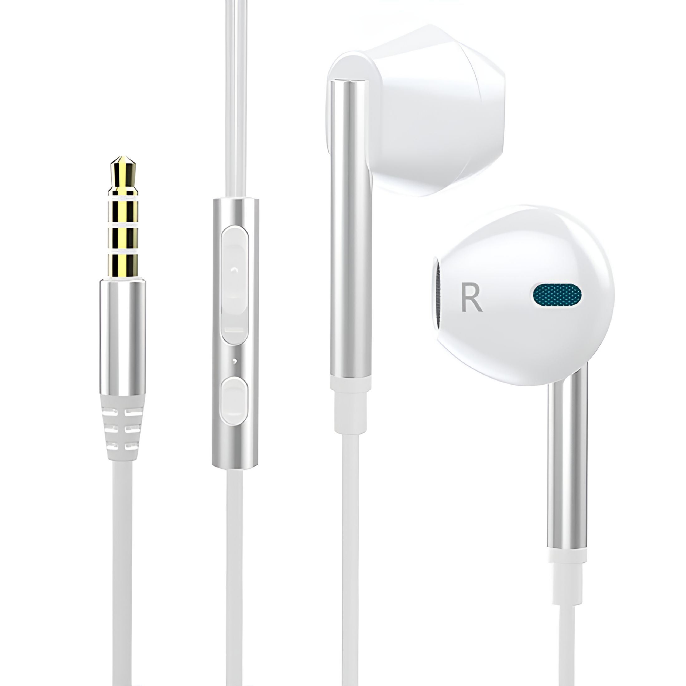 GJX Wired Earbuds with Microphone, Noise Cancelling in-Ear Earphones ...
