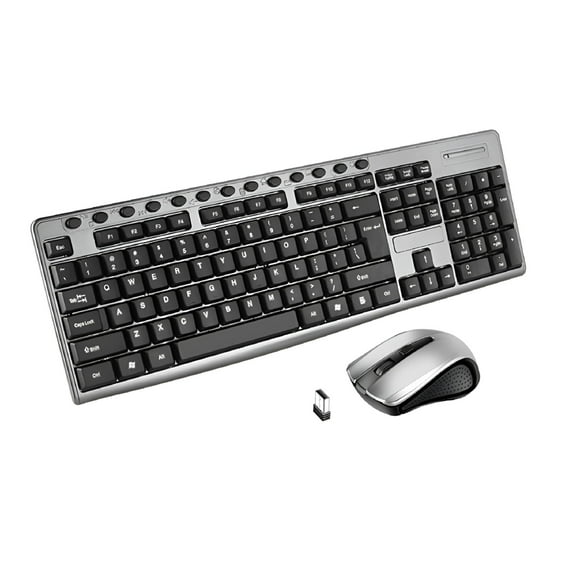 GJX Wireless Keyboard Gaming Mouse Sets Ergonomic 104keys PC Keypad ...