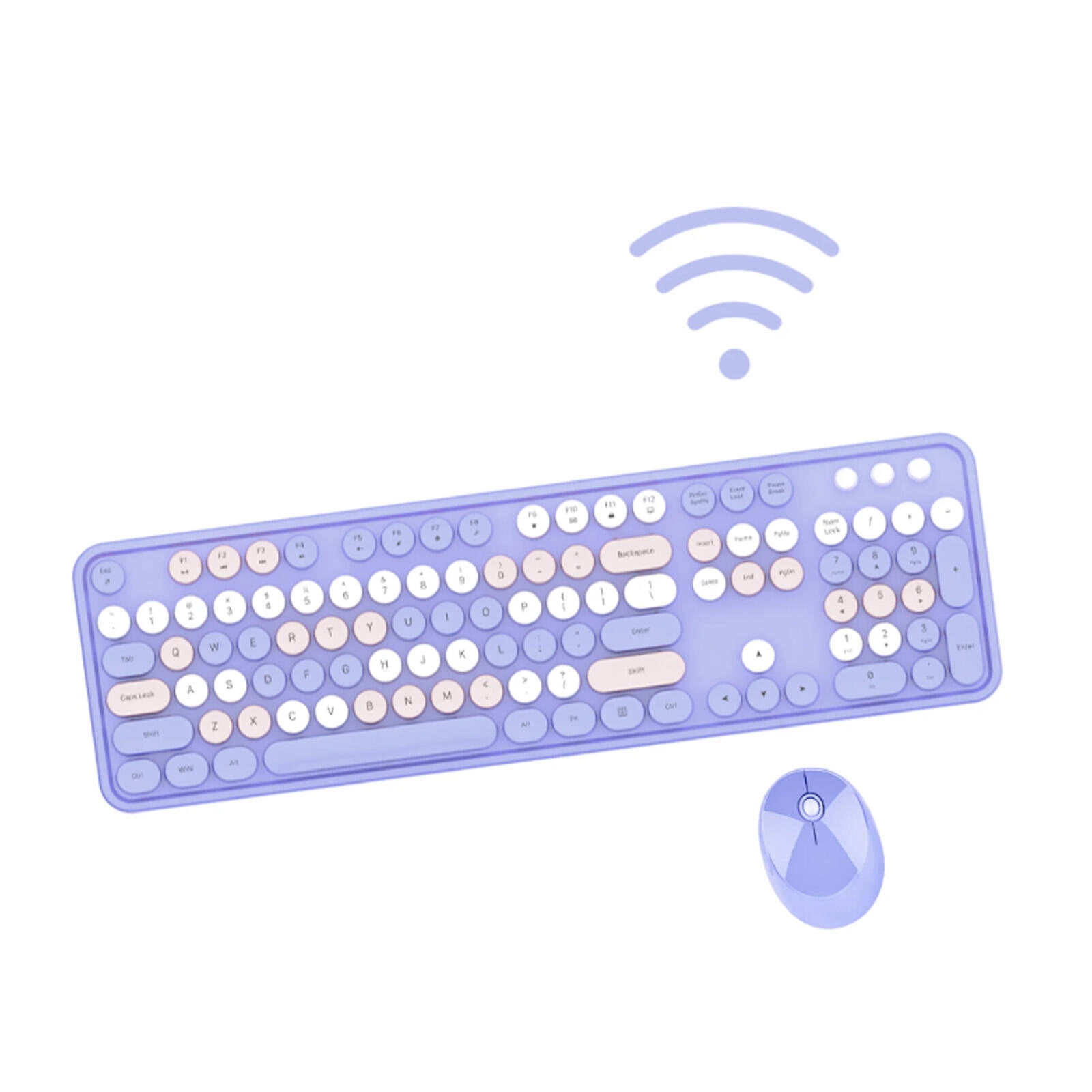 GJX Wireless Keyboard and Mouse,Whisper-Quiet Keys Keyboard and Mouse ...