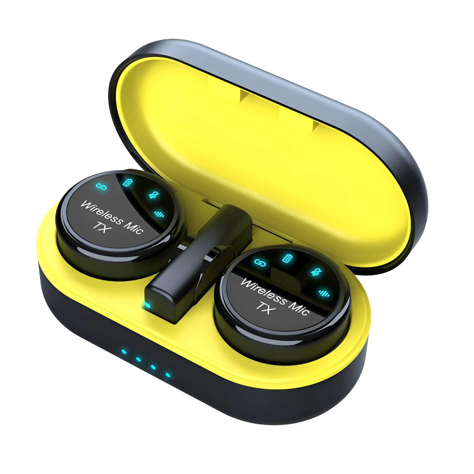 GJX Wireless Lavalier Microphone,Built-In High-Sensitivity Microphone ...