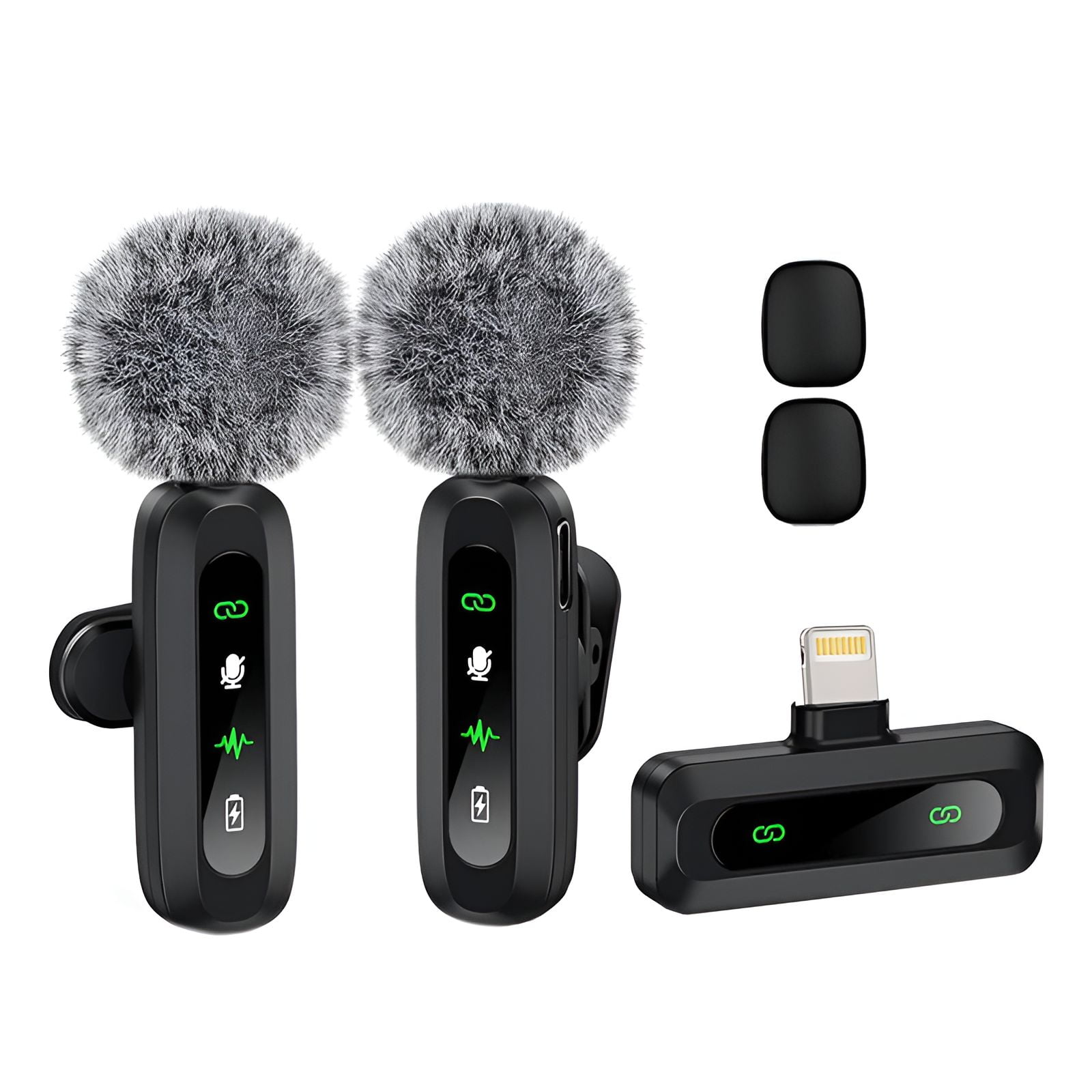 GJX Wireless Lavalier Microphone,Exclusive Custom Mold Design Wireless Microphones,Wide ...