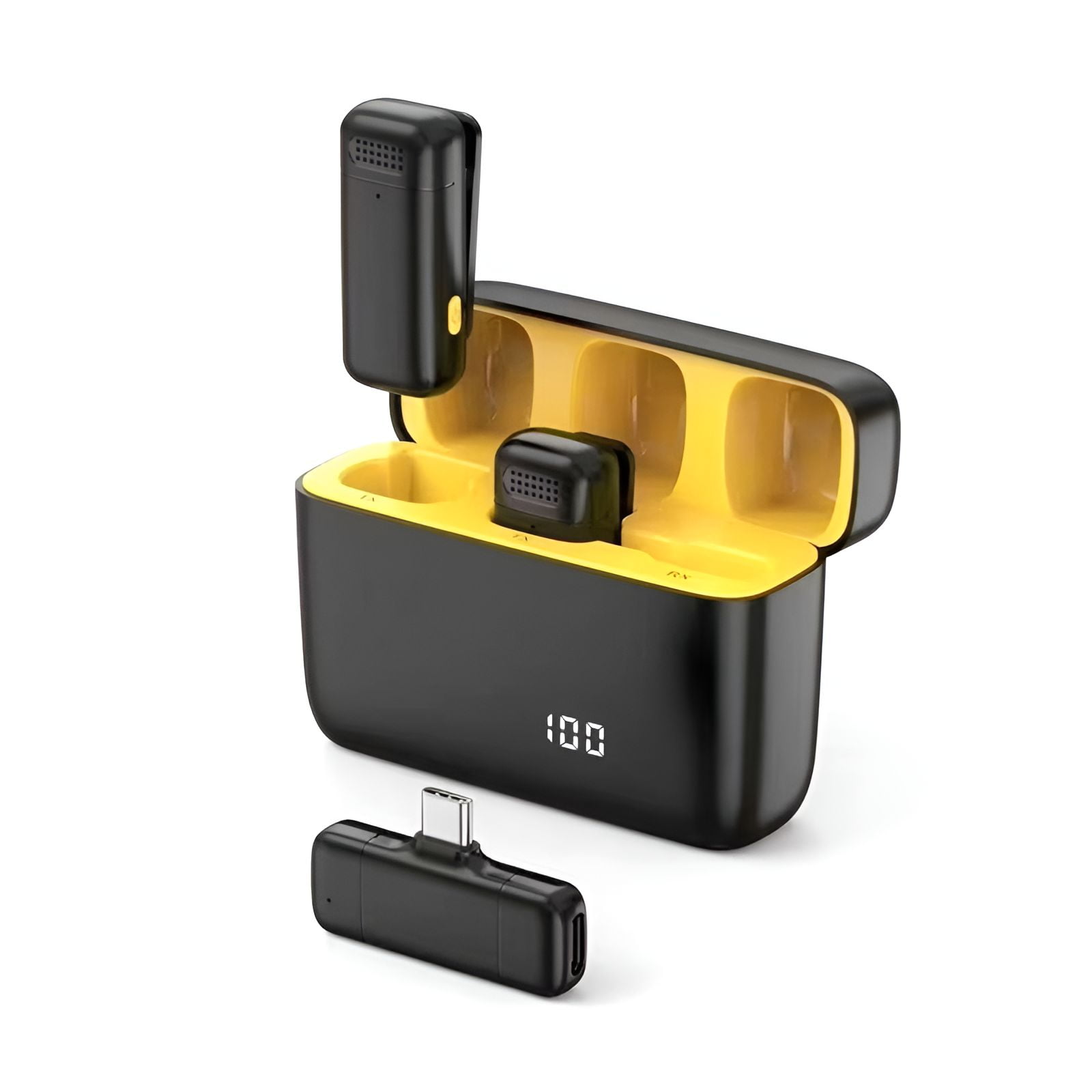 GJX Wireless Lavalier Microphone,High-Definition Sound Pickup Wireless ...