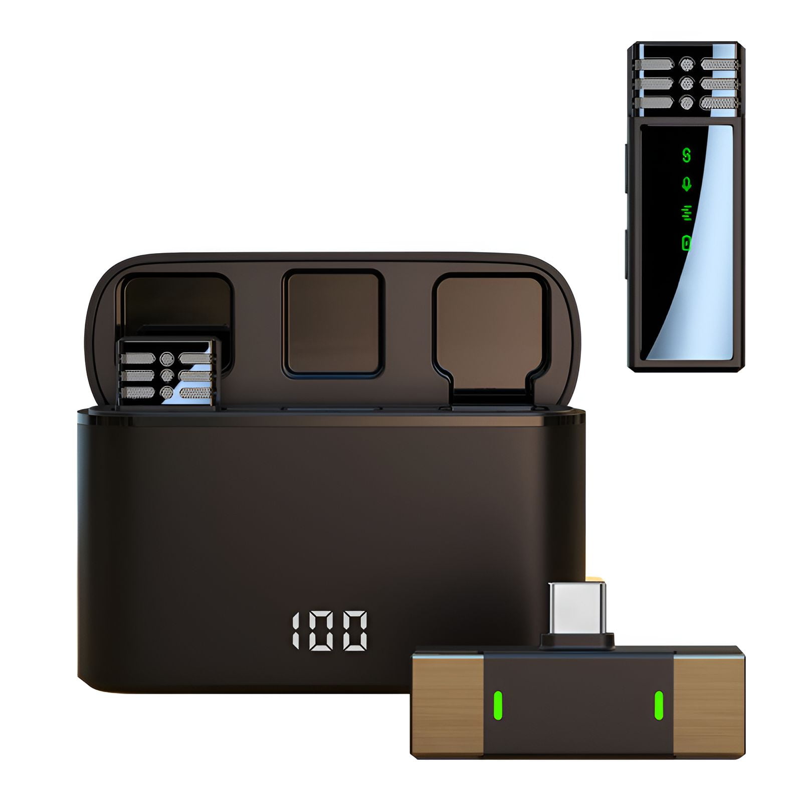 GJX Wireless Lavalier Microphone,High-Definition Sound Pickup Wireless ...