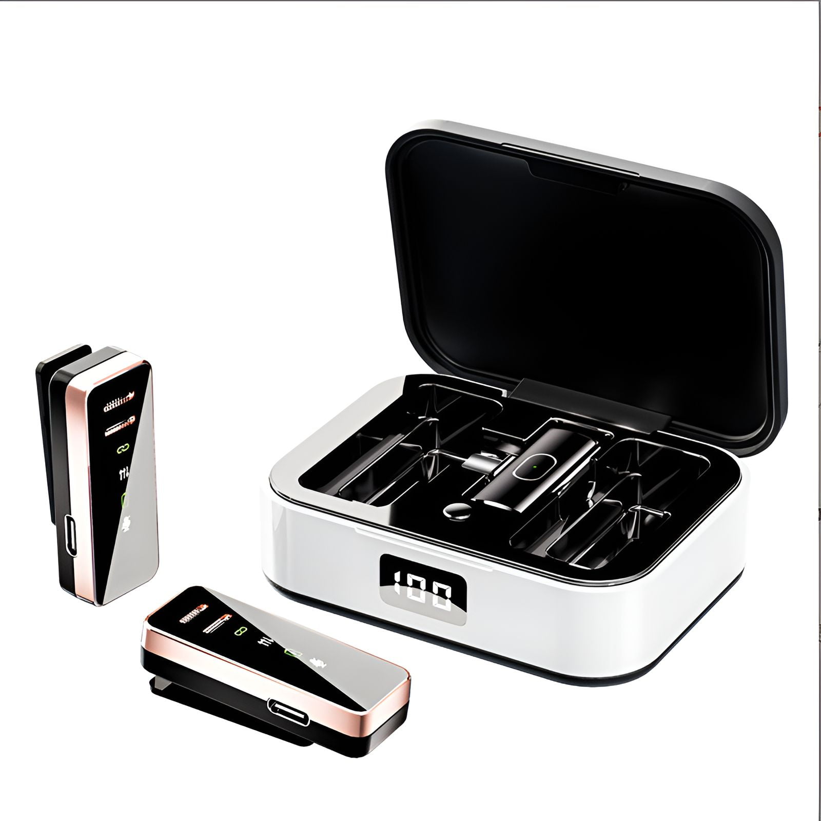 GJX Wireless Lavalier Microphone,High-Definition Sound Pickup Wireless ...