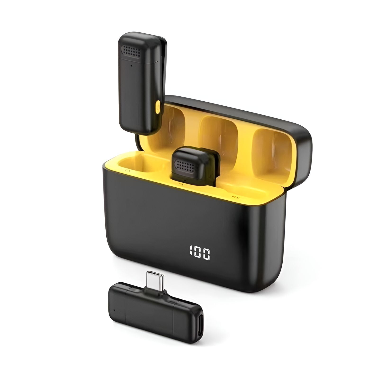 GJX Wireless Lavalier Microphone,High-Definition Sound Pickup Wireless ...