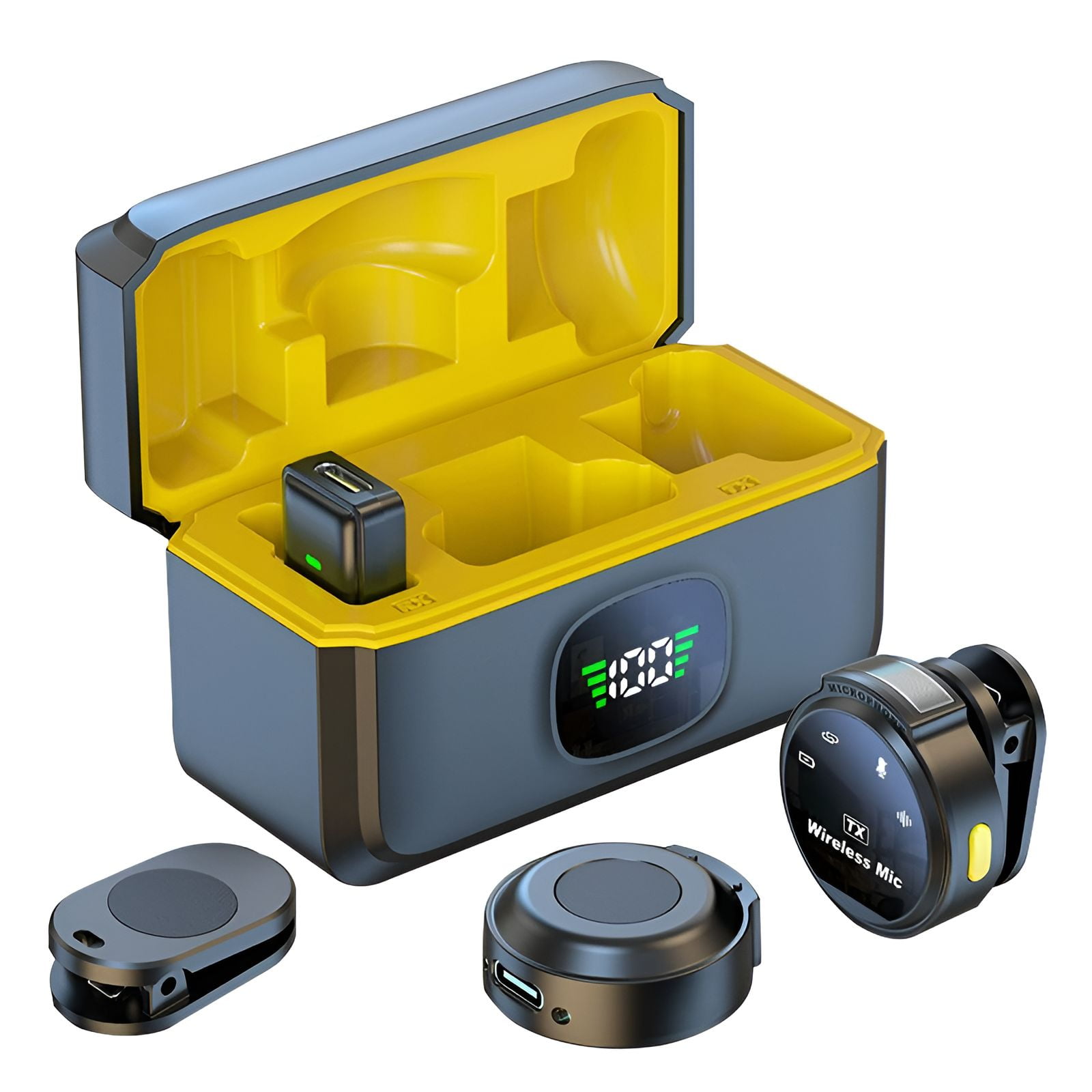 GJX Wireless Lavalier Microphone,No Complicated Setup Required Wireless ...