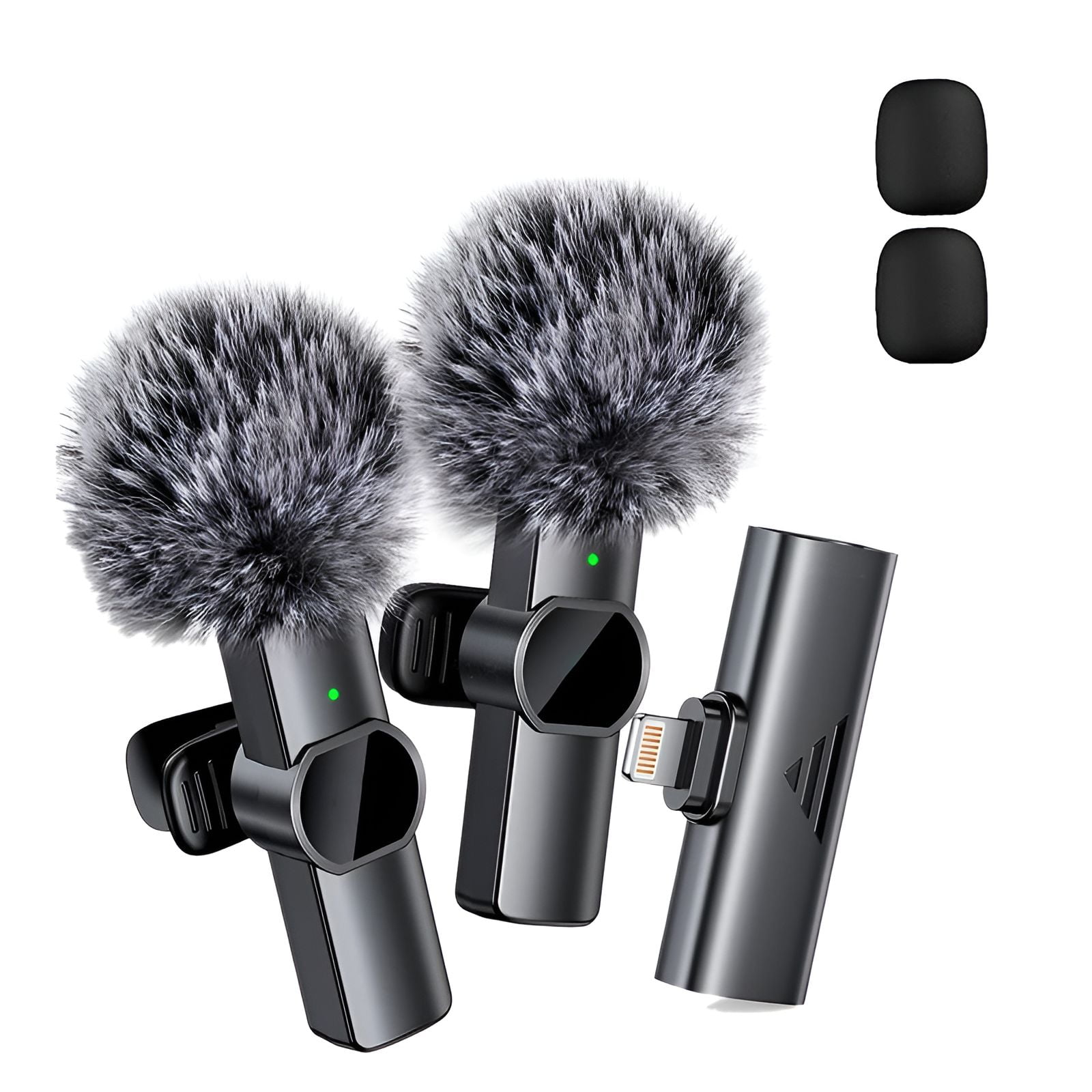 GJX Wireless Lavalier Microphone,Wireless Connection Plug-And-Play ...
