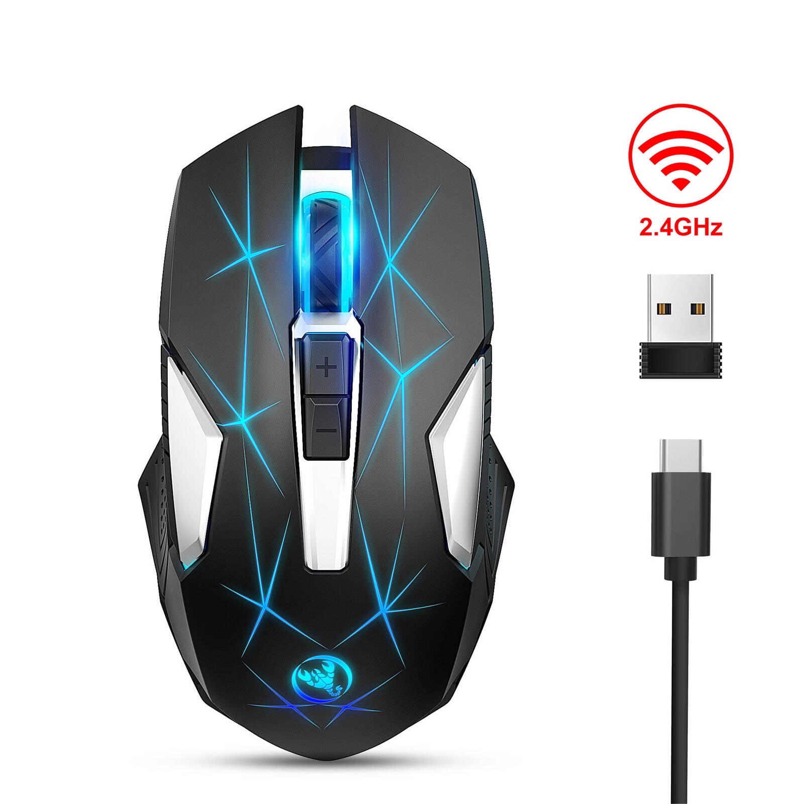 GJX Wireless Mouse Bluetooth Mouse Computer Mouse,Black - Walmart.com