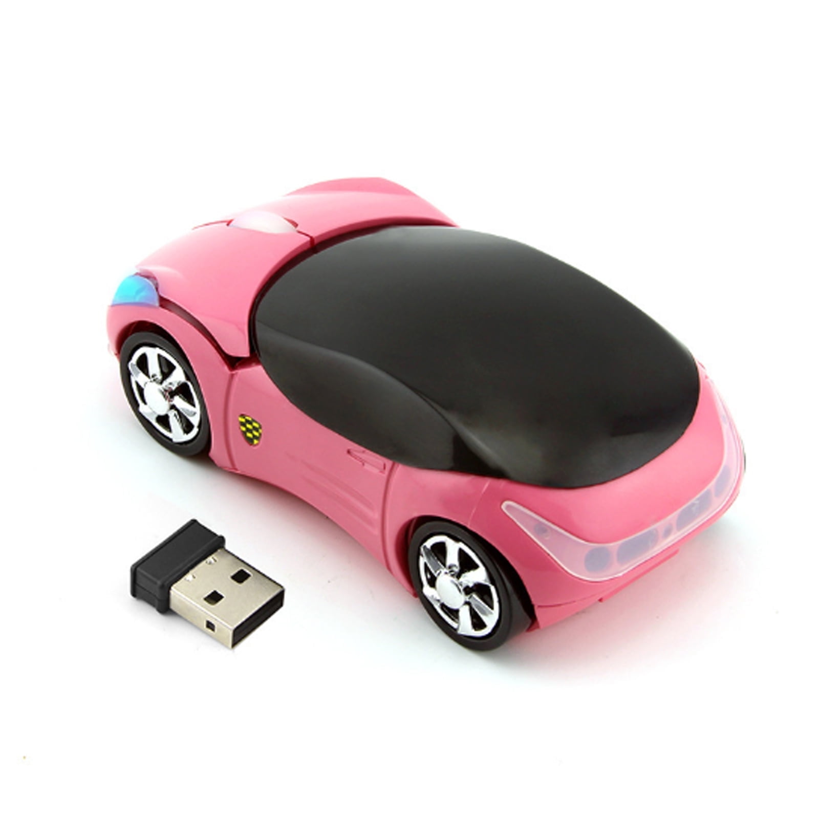 GJX Wireless Mouse,Ergonomic Design and 1600 DPI Precision Pink Mouse,2 ...