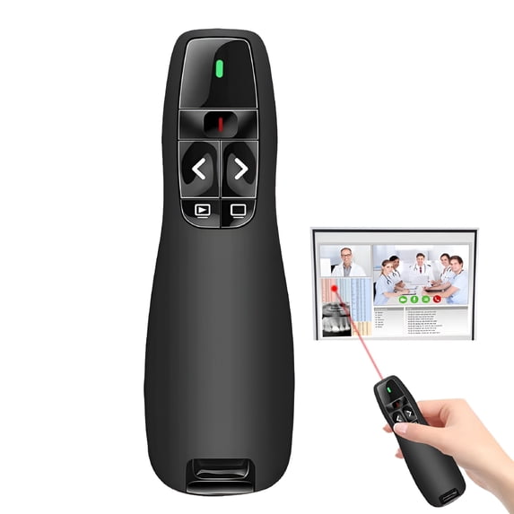 GJX Wireless Presenter Remote, Presentation Pointer Clicker ...