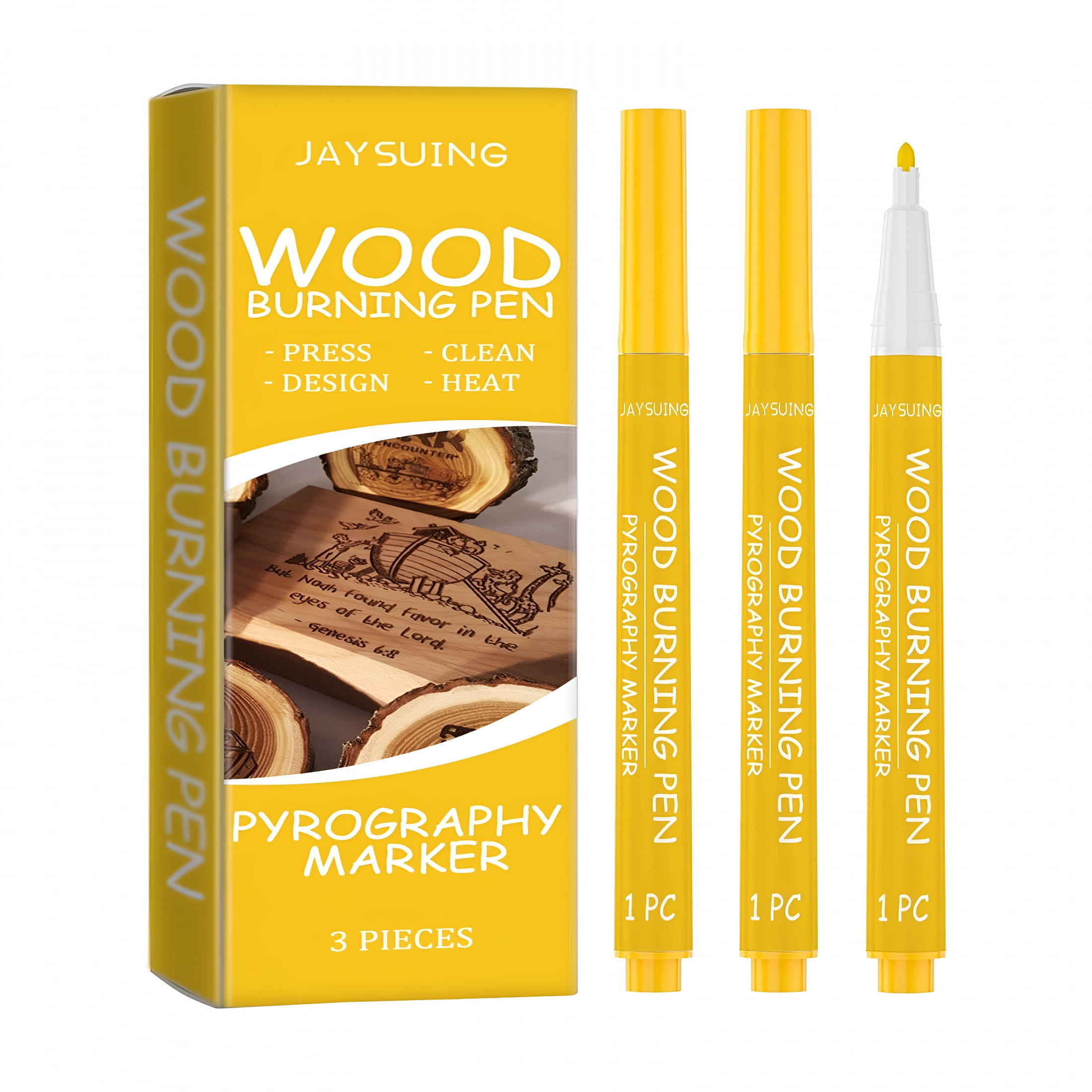 GJX Wood Burning Pen Set,Wood Burning Kit,Wood Burning Tool,Heat ...