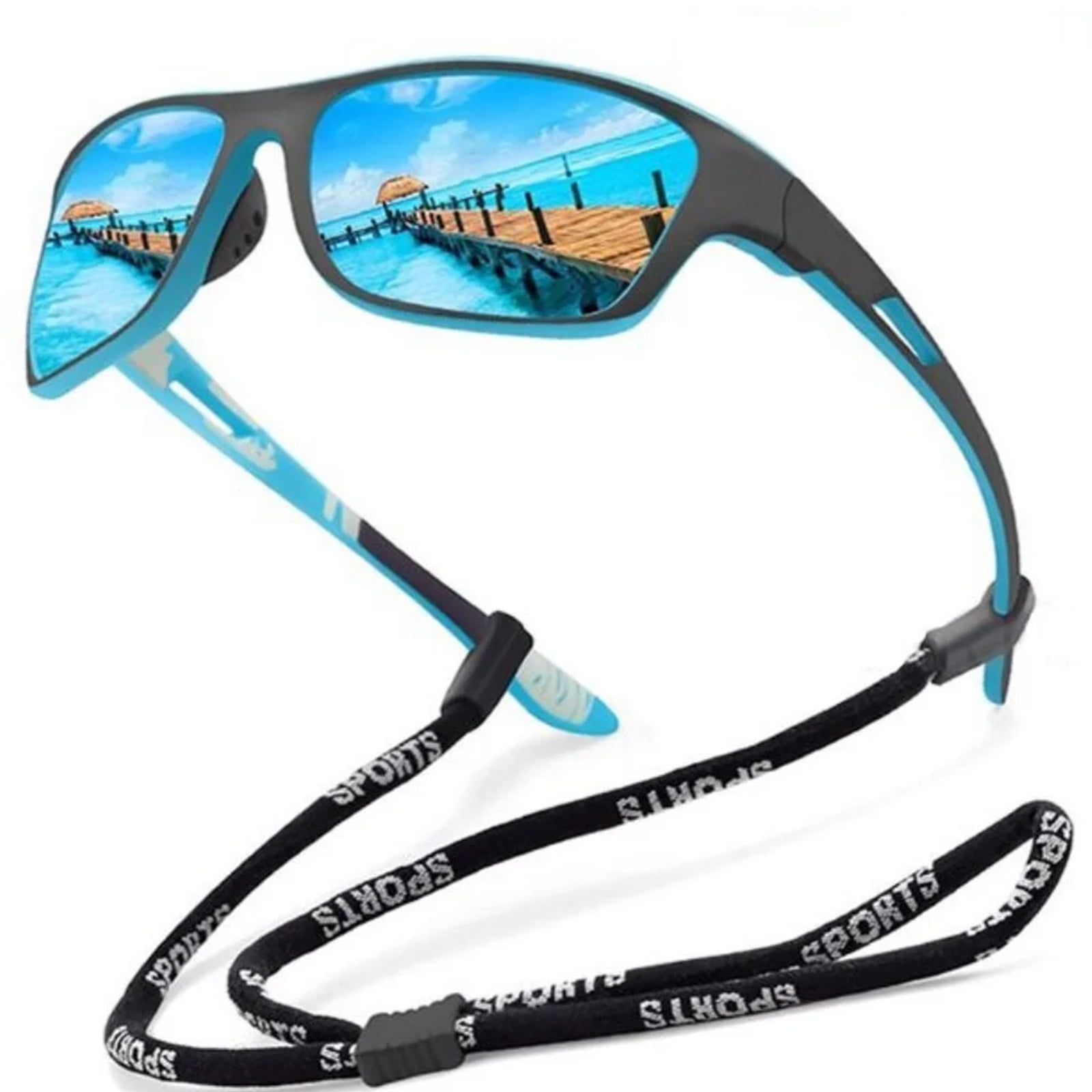 GJX sunglasses men,Polarized Lenses Sunglasses,Windproof Design Mens ...