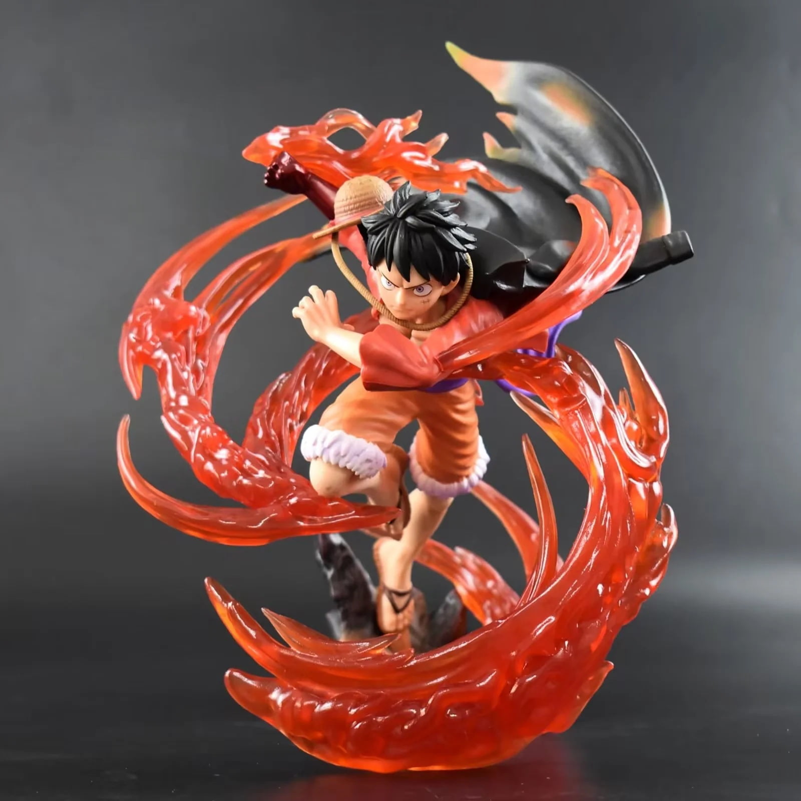 GK Ghost Island Cherry Blossom Luffy JK Charging Luffy One Piece Figure ...