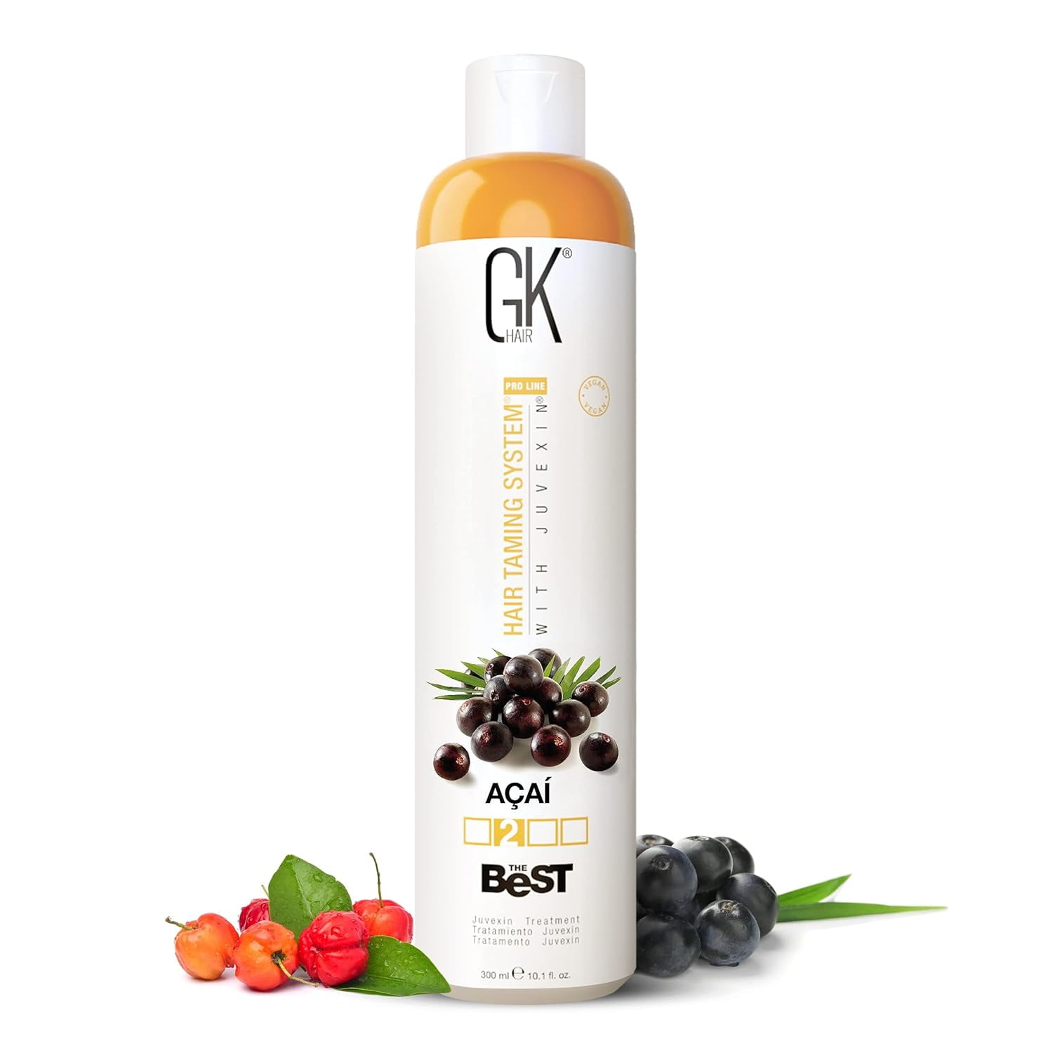 GK HAIR Global Keratin The Best ACAI (10.1 Fl Oz/300ml) Vegan Smoothing ...