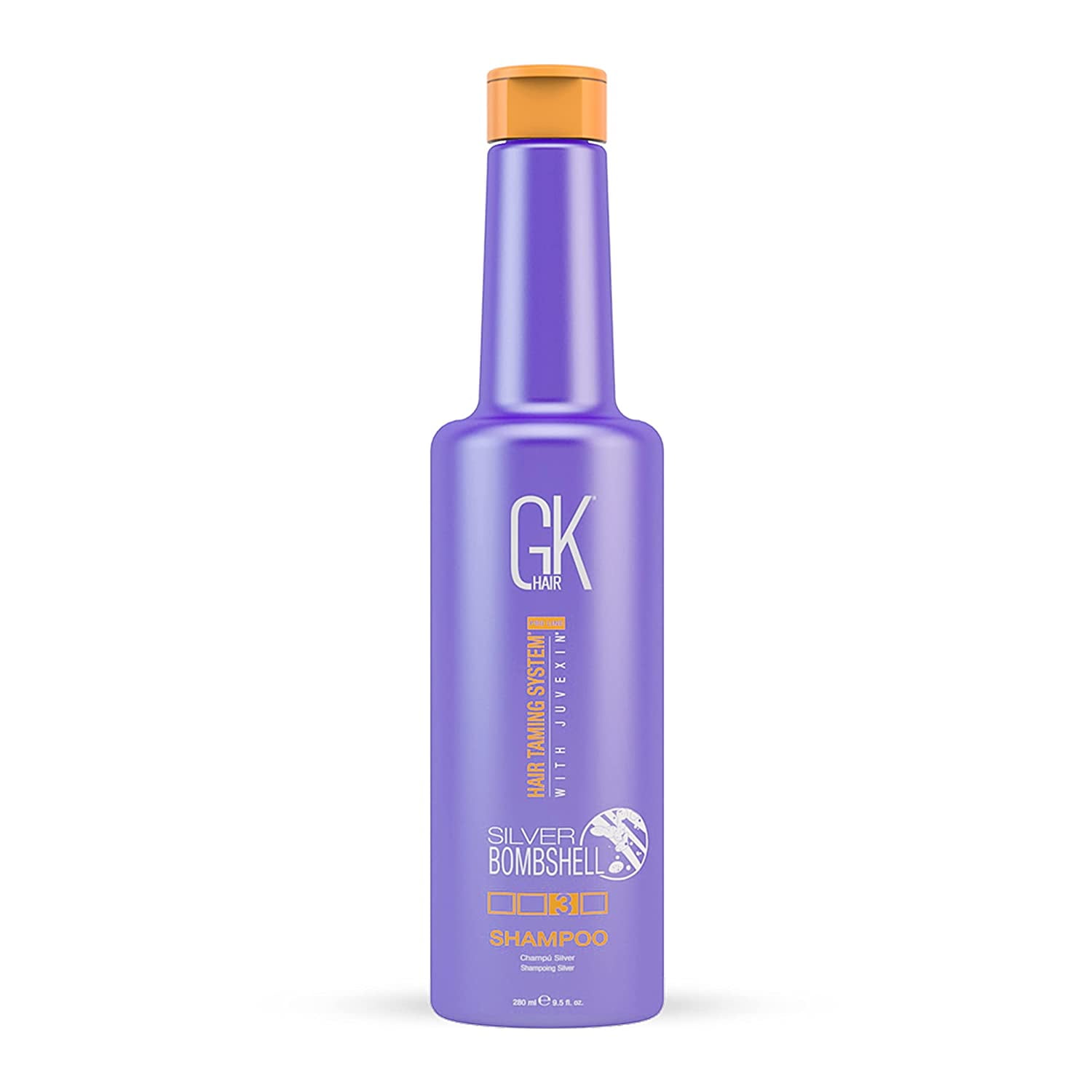 GK HAIR Global Keratin Silver Bombshell Purple Shampoo (9.5 Fl Oz/280ml ...