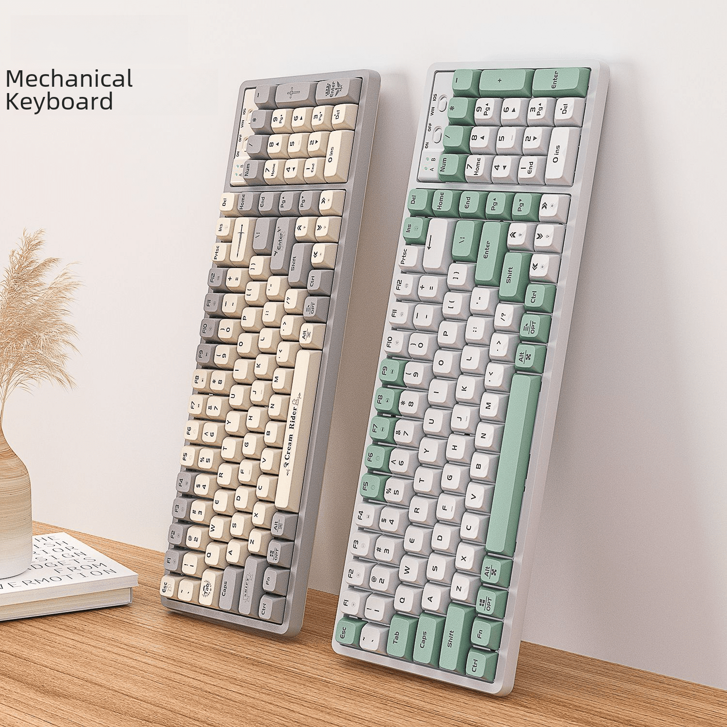 GK102 Three-Mode Bluetooth Wireless Mechanical Keyboard Wired Desktop ...