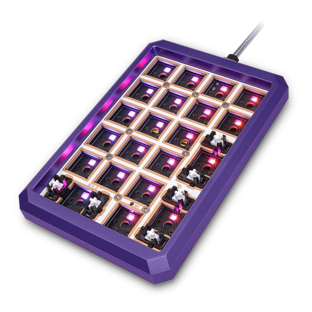 GK21s Bluetooth Numpad Macropad Kit with Hotswap PCB and Aluminum Case ...