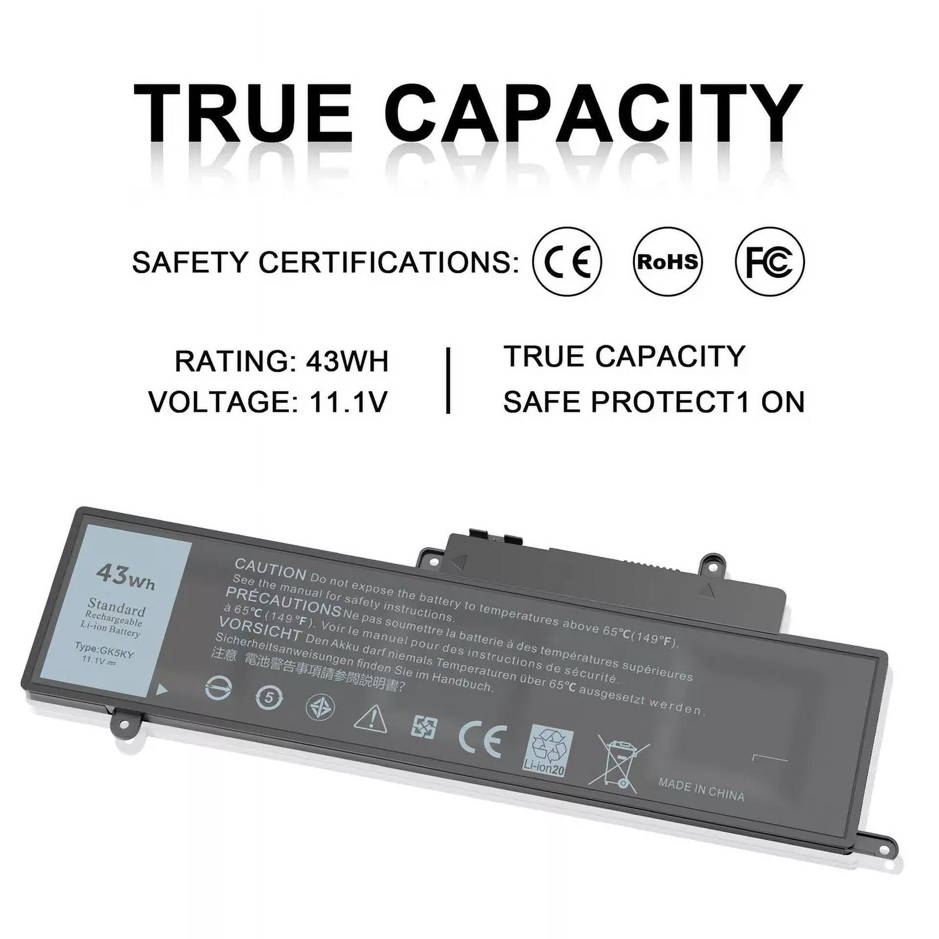 GK5KY Battery For Dell Inspiron 11 3000 3147 3148 3152 Series Inspiron ...